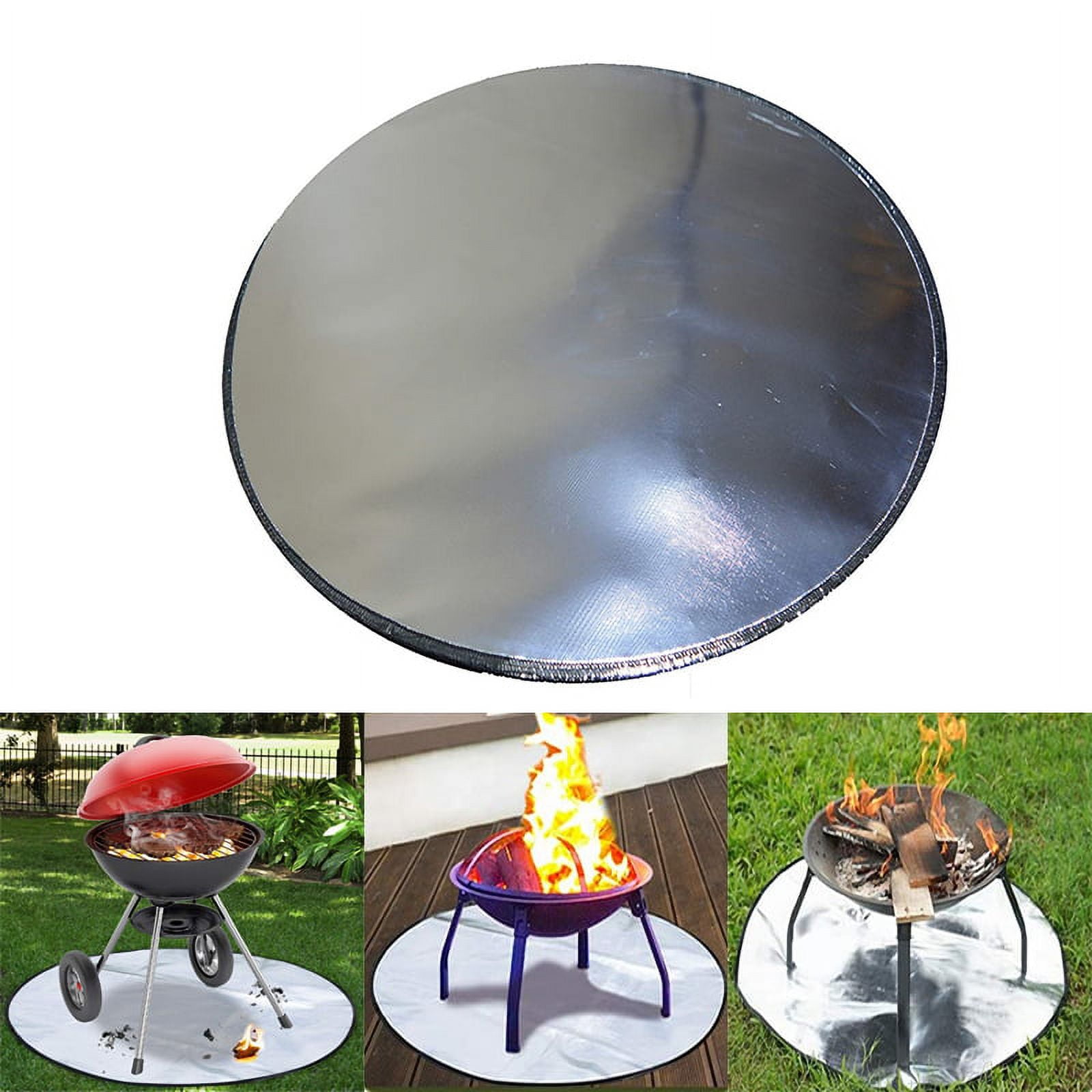 Musen Fire Pit Mat, 24"/36" Premium Round Fire Pit Mat for Grass, Deck ...