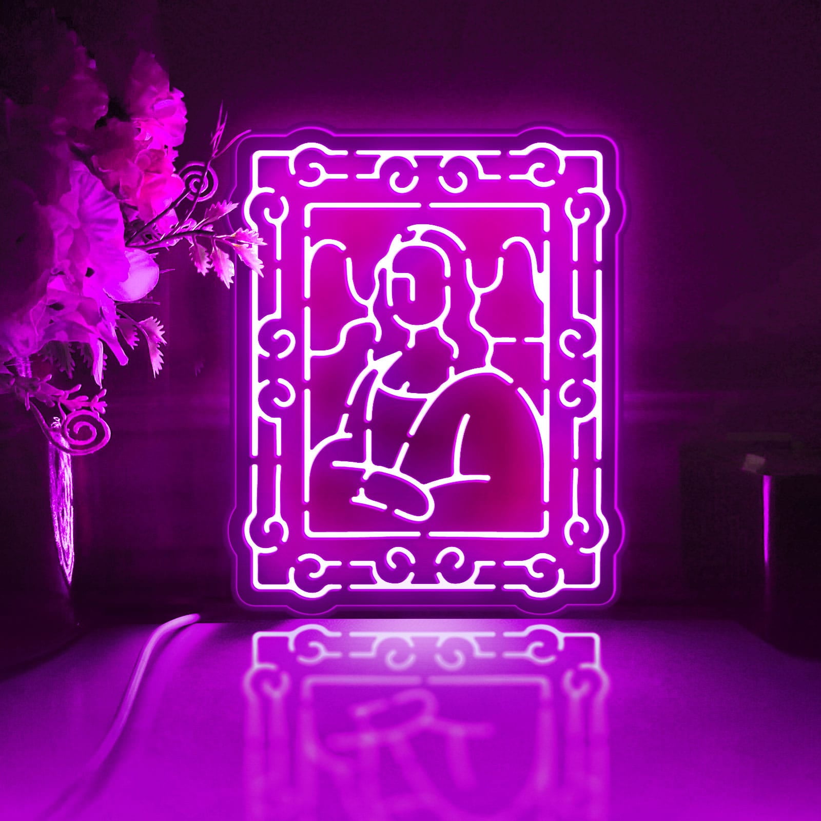 Museum Art Painting Led Light Box, Dimmable Neon-Like Light Signs USB ...