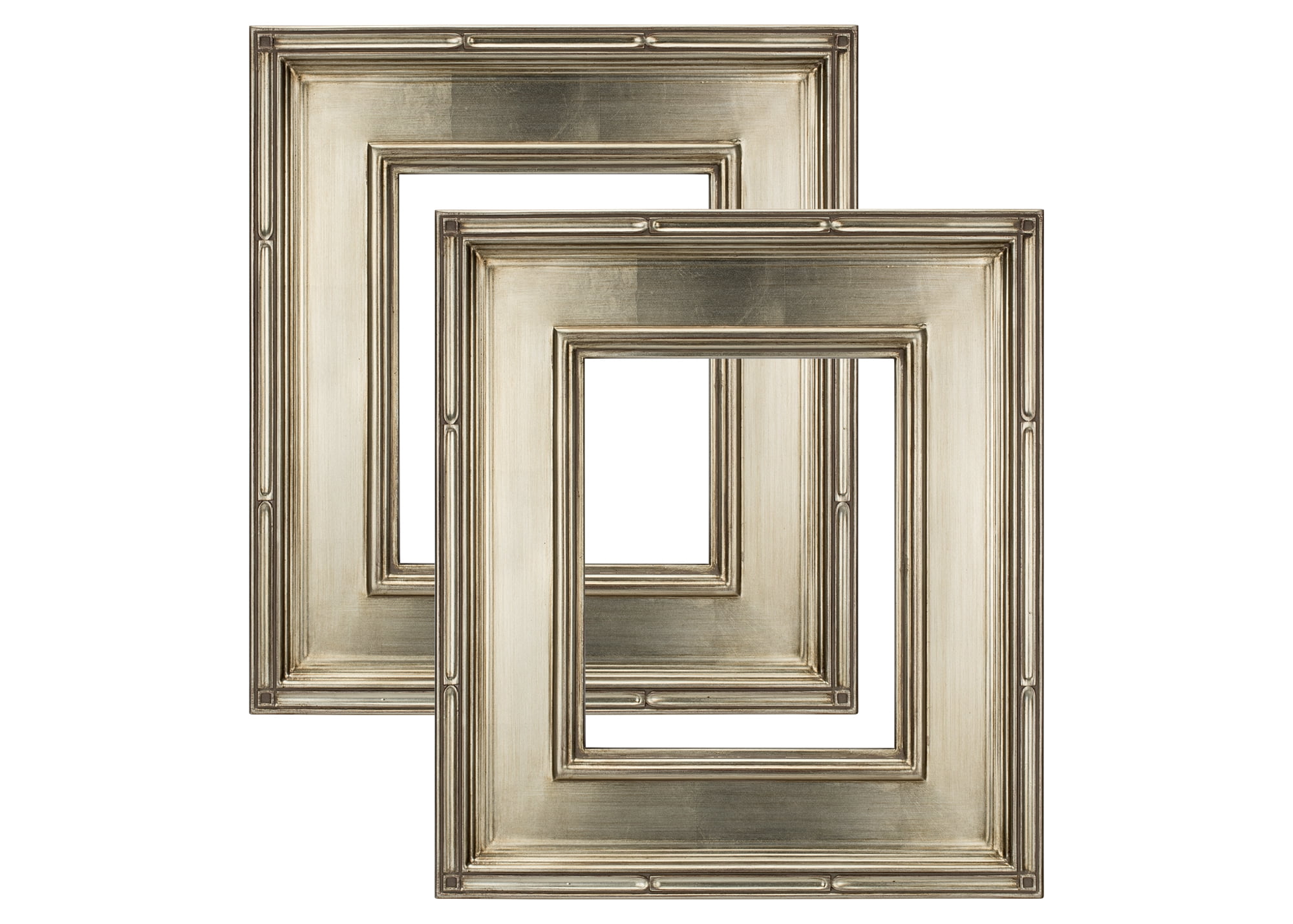 Museum Plein Aire Ornate Picture Frame - 10x20, Set of 2 Silver Leaf ...