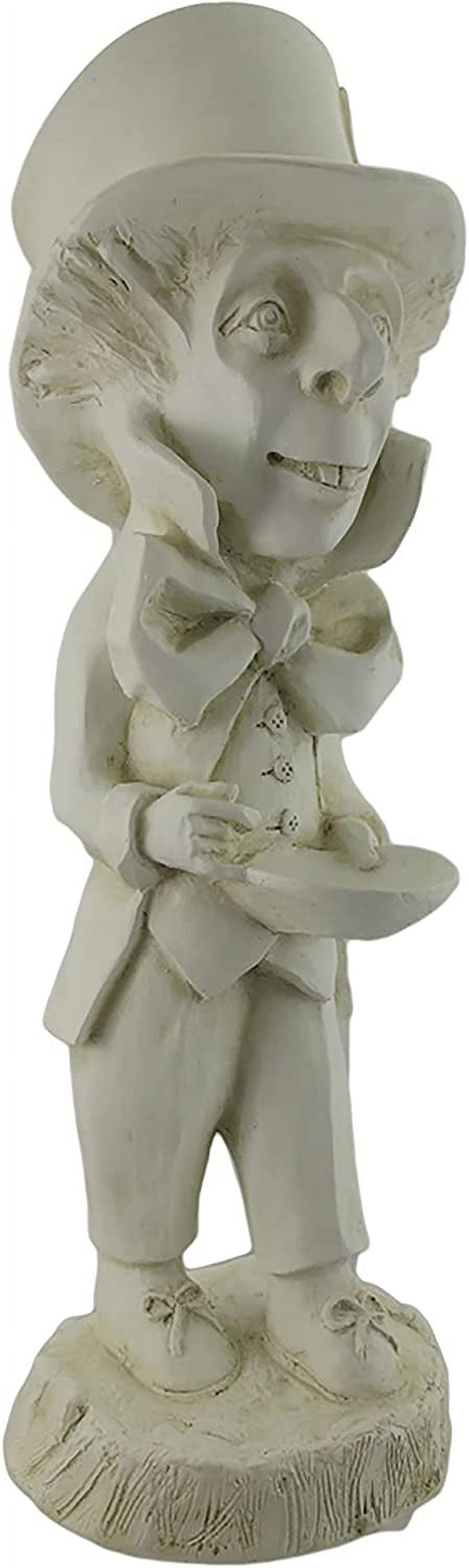 Museum White Alice in Wonderland Mad Hatter Garden/Patio Statue-Resin ...