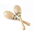 Musfunny Maracas Hand Percussion Rattles,Beech Wood Material Rumba ...