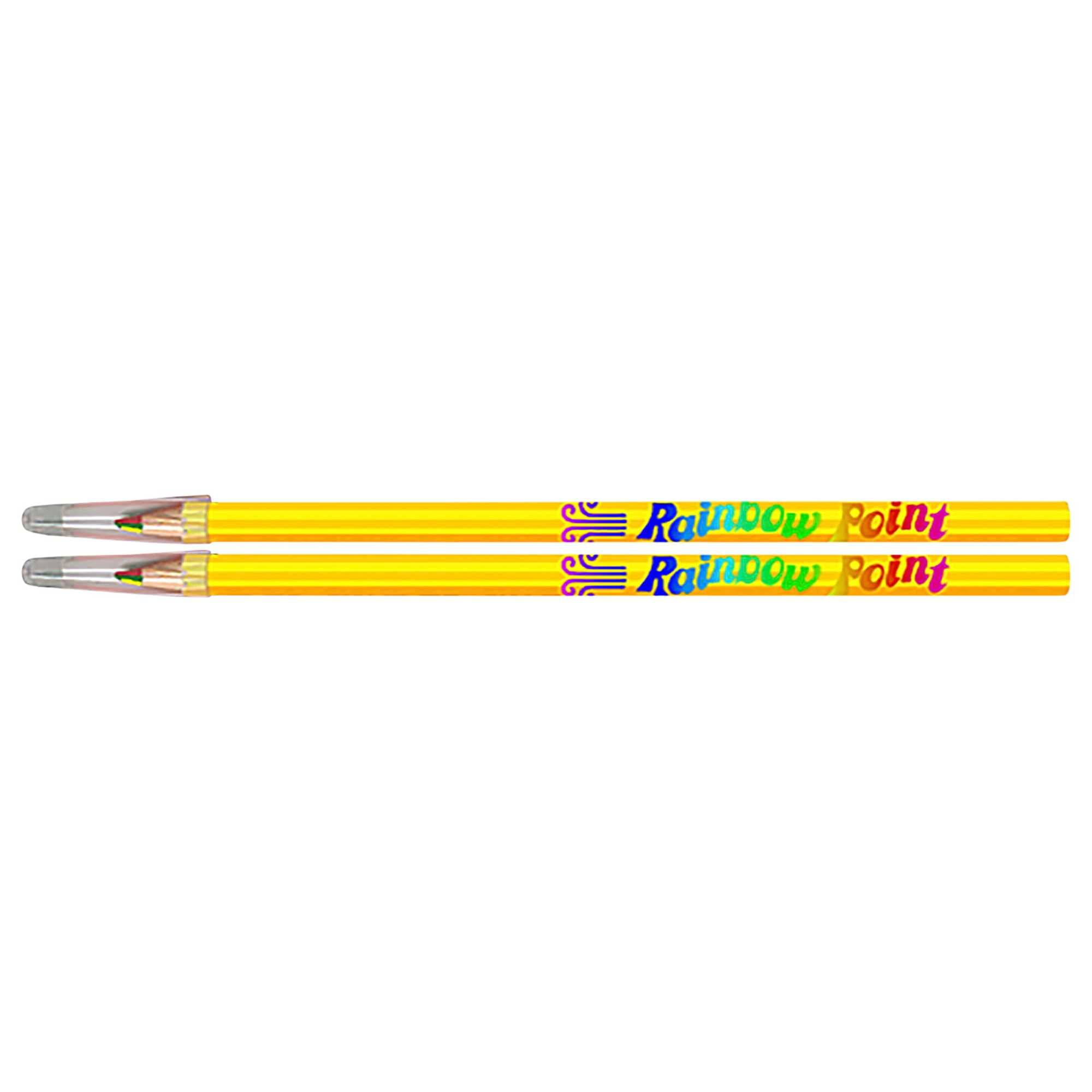 Musgrave Pencil Co. Rainbow Point Pencils with Caps, Pack of 72 ...