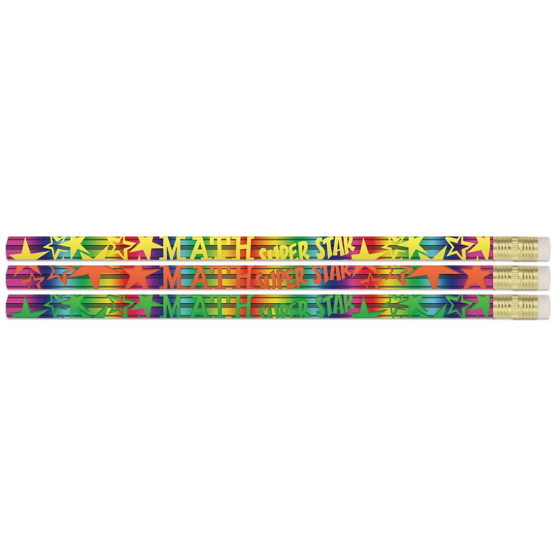 Musgrave Pencil Company Math Super Star Pencils, 12 Per Pack, 12 Packs ...