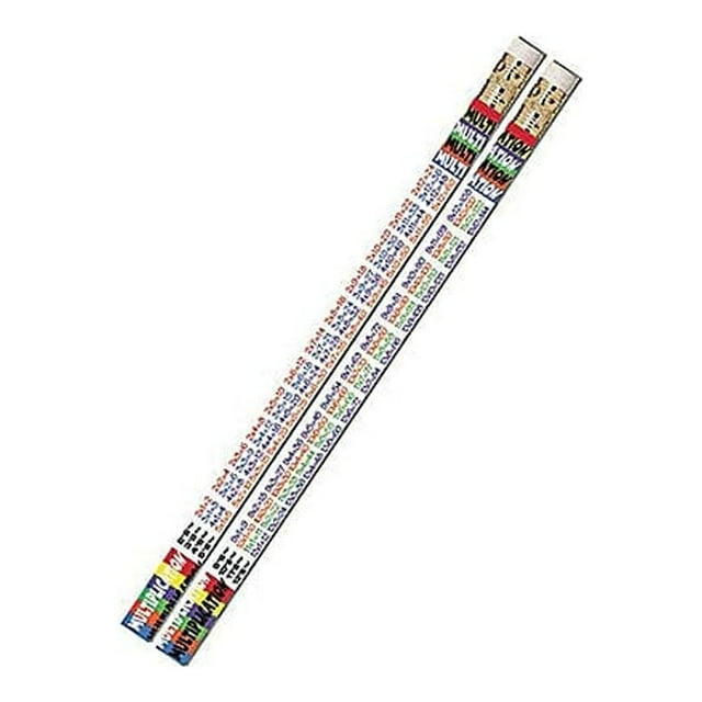 Musgrave Pencil Company Multiplication Tables Motivational Pencils ...