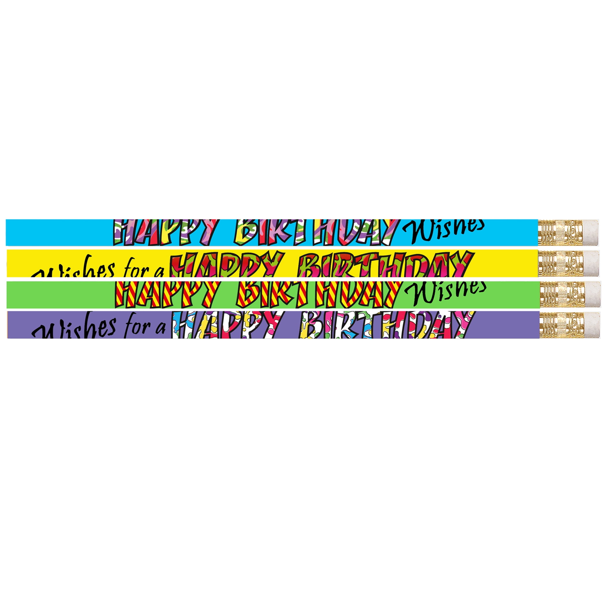 Musgrave Pencil Company Musgrave Happy Birthday Wishes Pencil, Pack of ...