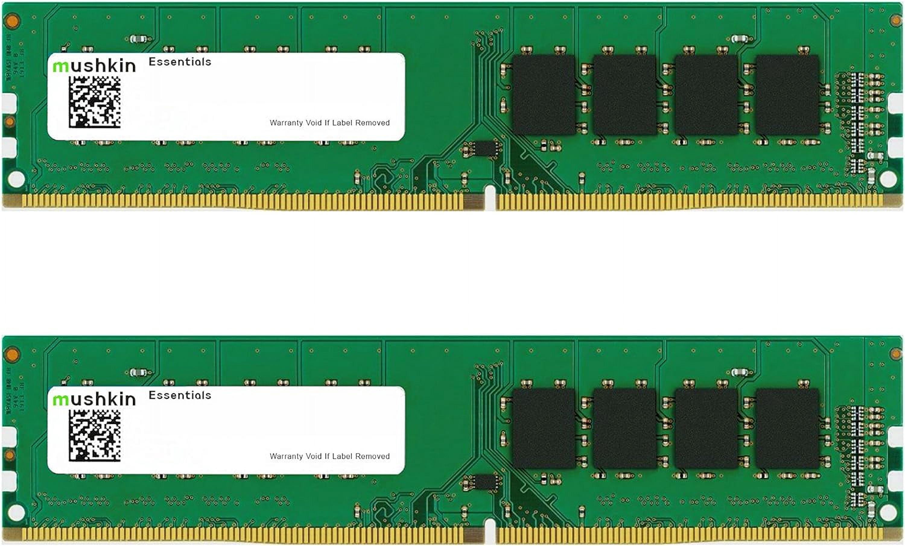 Mushkin Essentials – DDR4 Desktop DRAM – 16GB (2x8GB) UDIMM Memory Kit ...