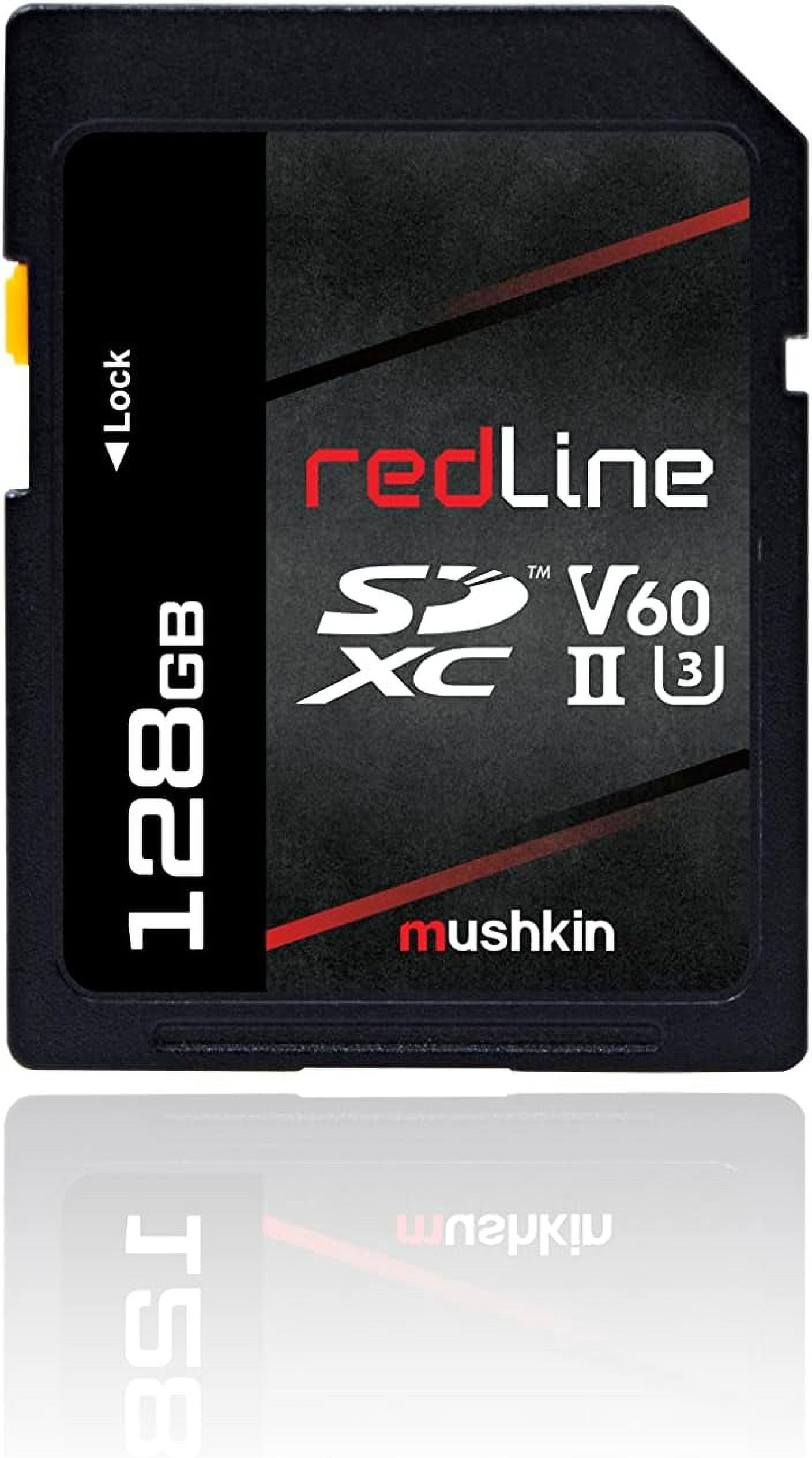 Mushkin Redline Media 128GB UHS-II v60 SD Card - MKNV60RL128GB ...