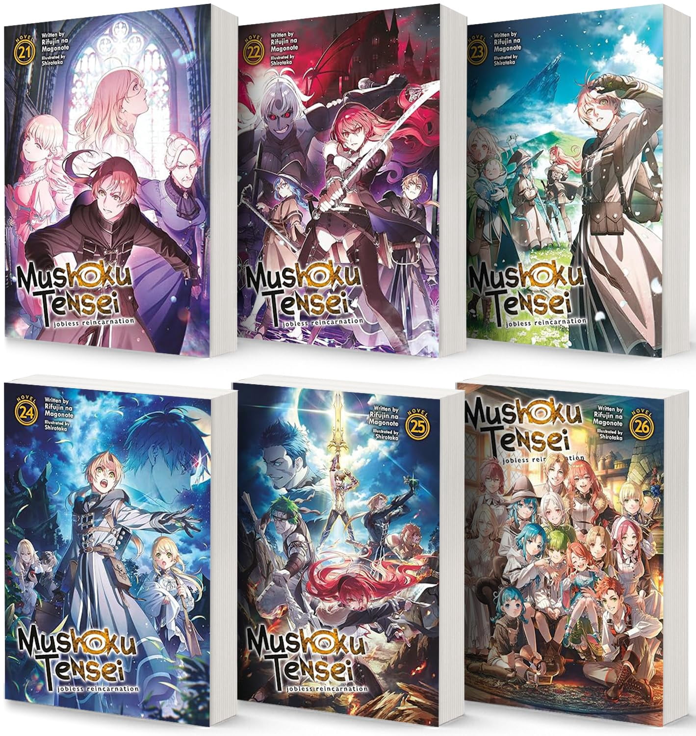 Mushoku Tensei Series Collection Set of 6 Books Jobless Reincarnation ...