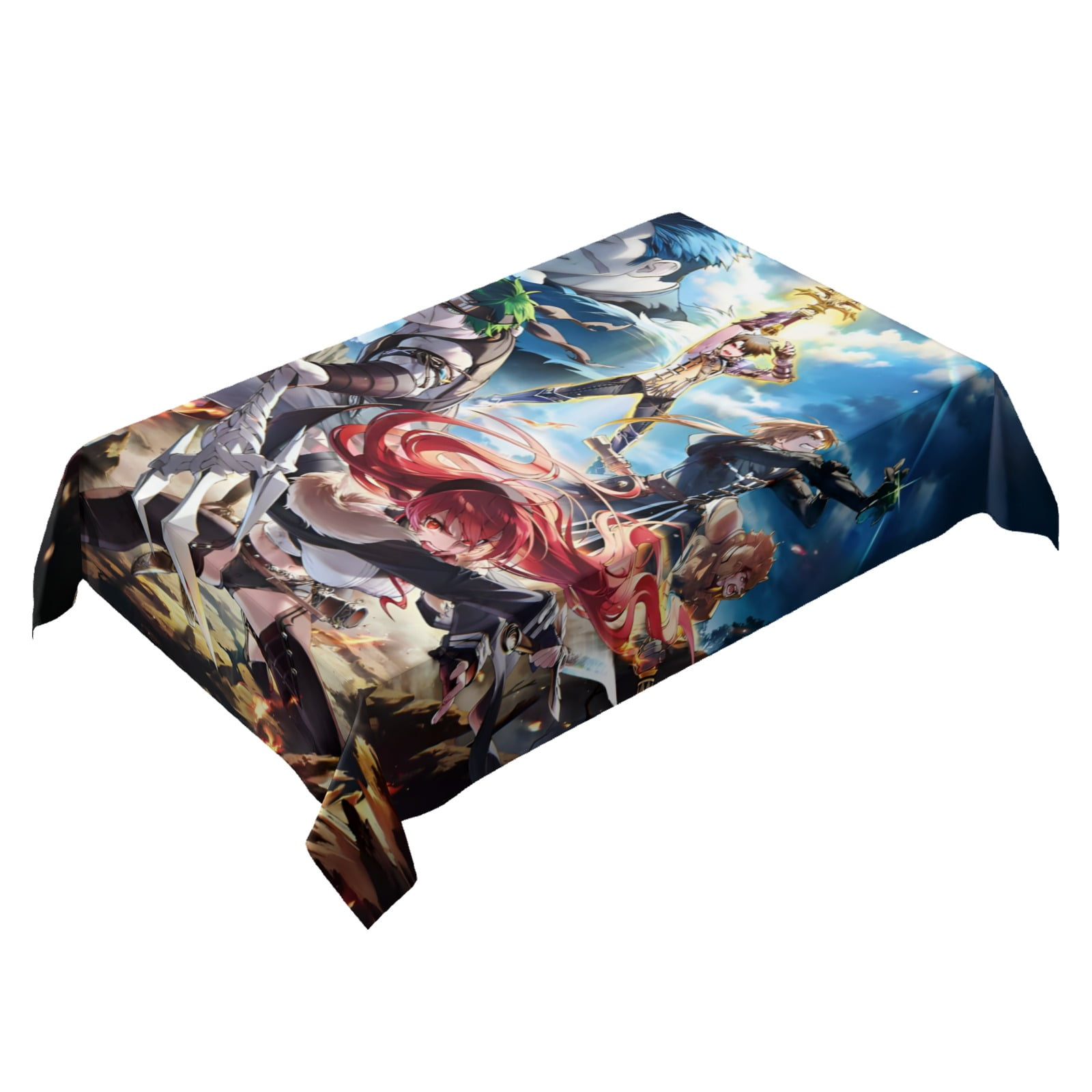 Mushoku Tensei square tablecloth has an iconic print, fits most tables, and is easy to care for ...