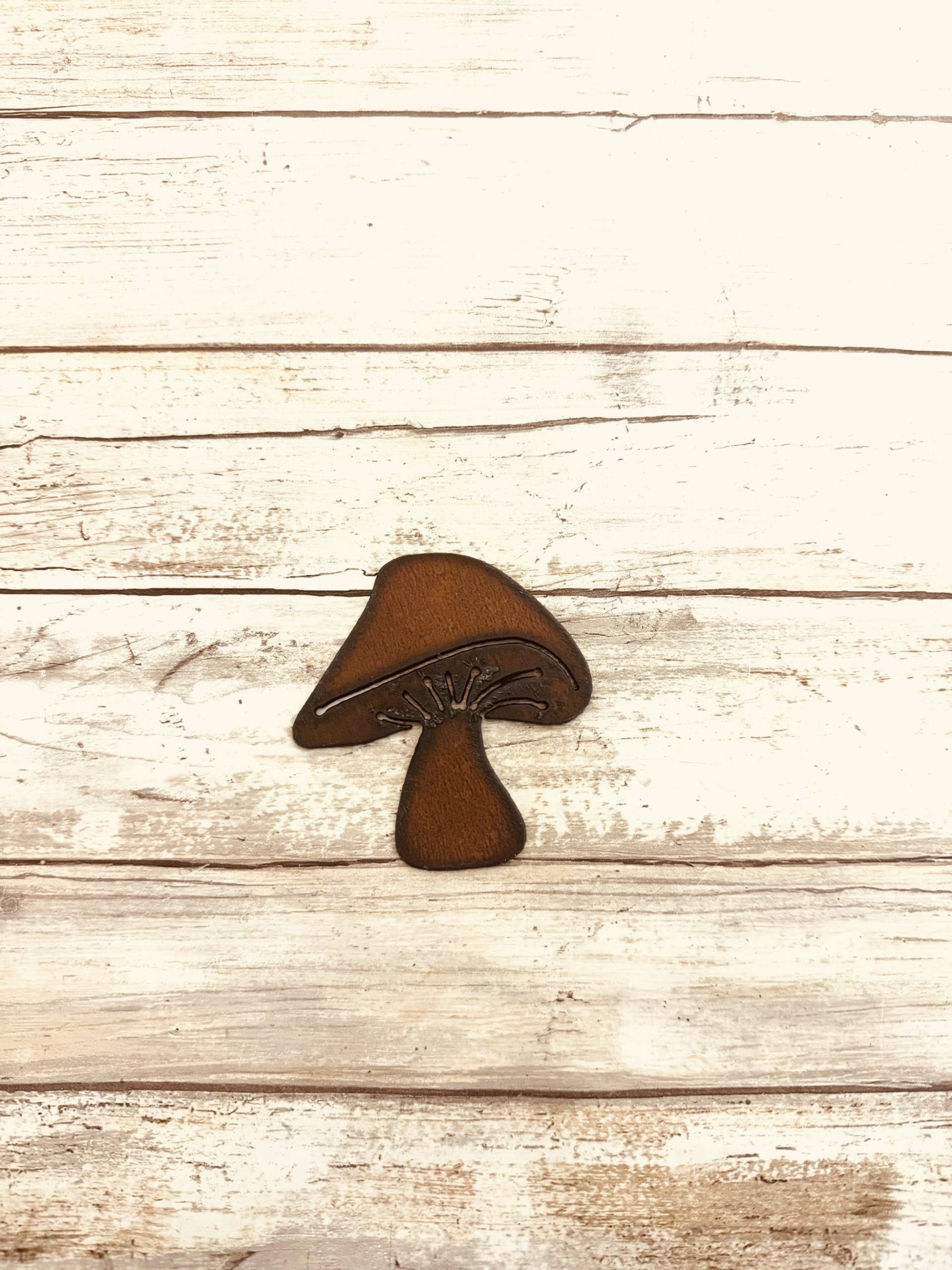 Mushroom #1 Rustic Metal Whimsical Garden Magnet - Walmart.com