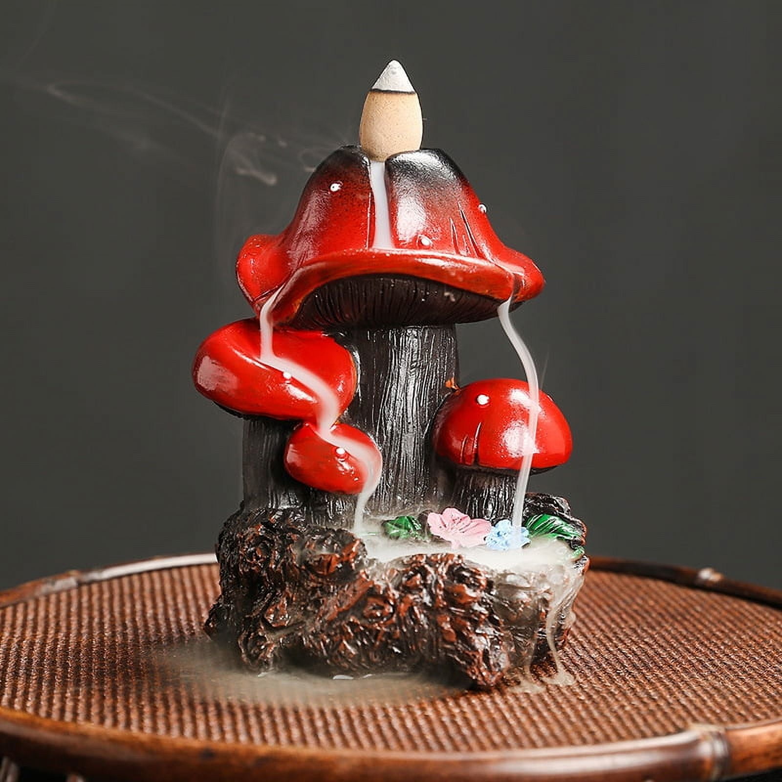 Mushroom Backflow Censer Resin Craft for Soothings Living Space Studios ...