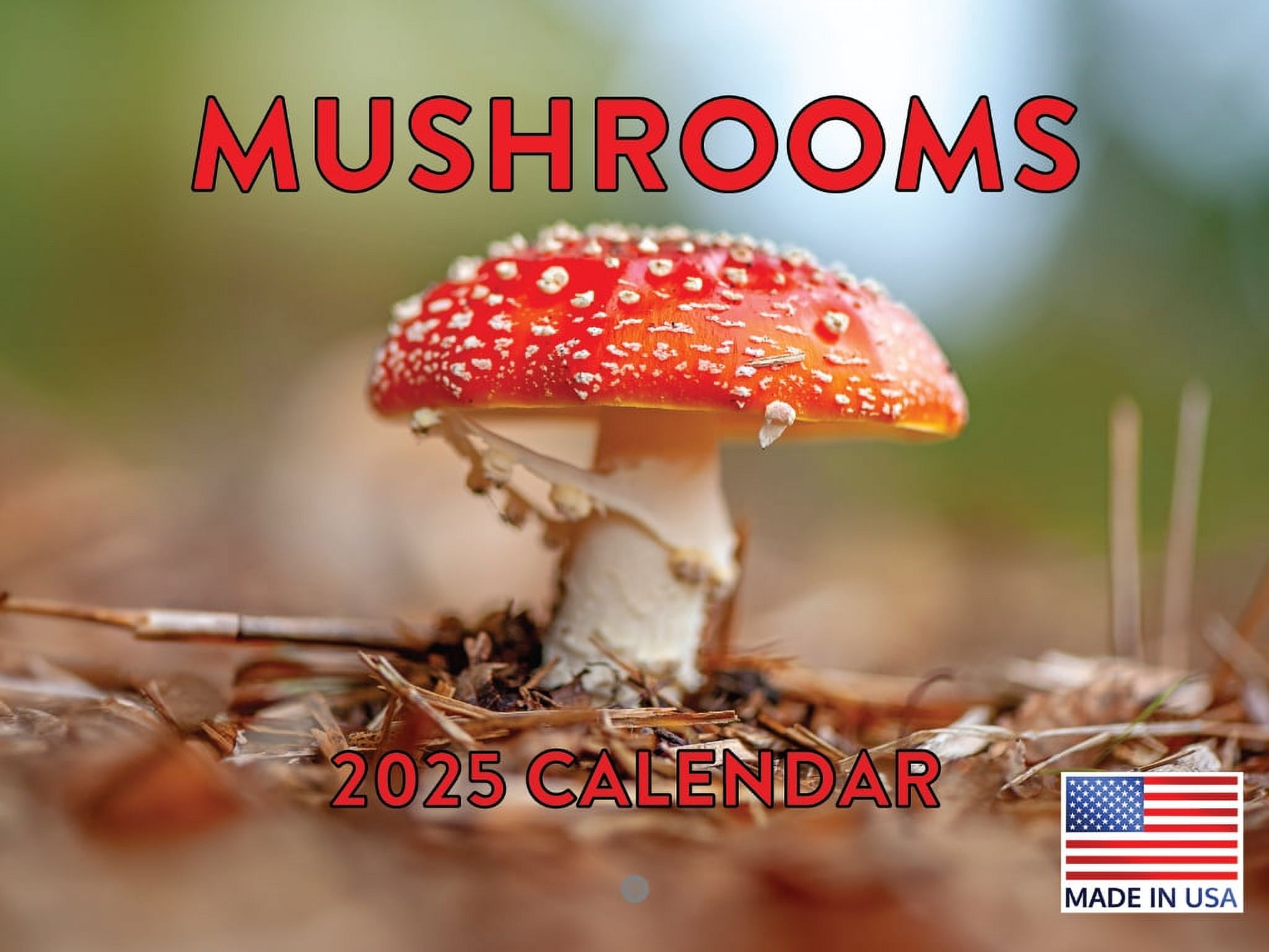 Mushroom Calendar 2025 Mushrooms Monthly Wall Calender 12 Month | Made ...