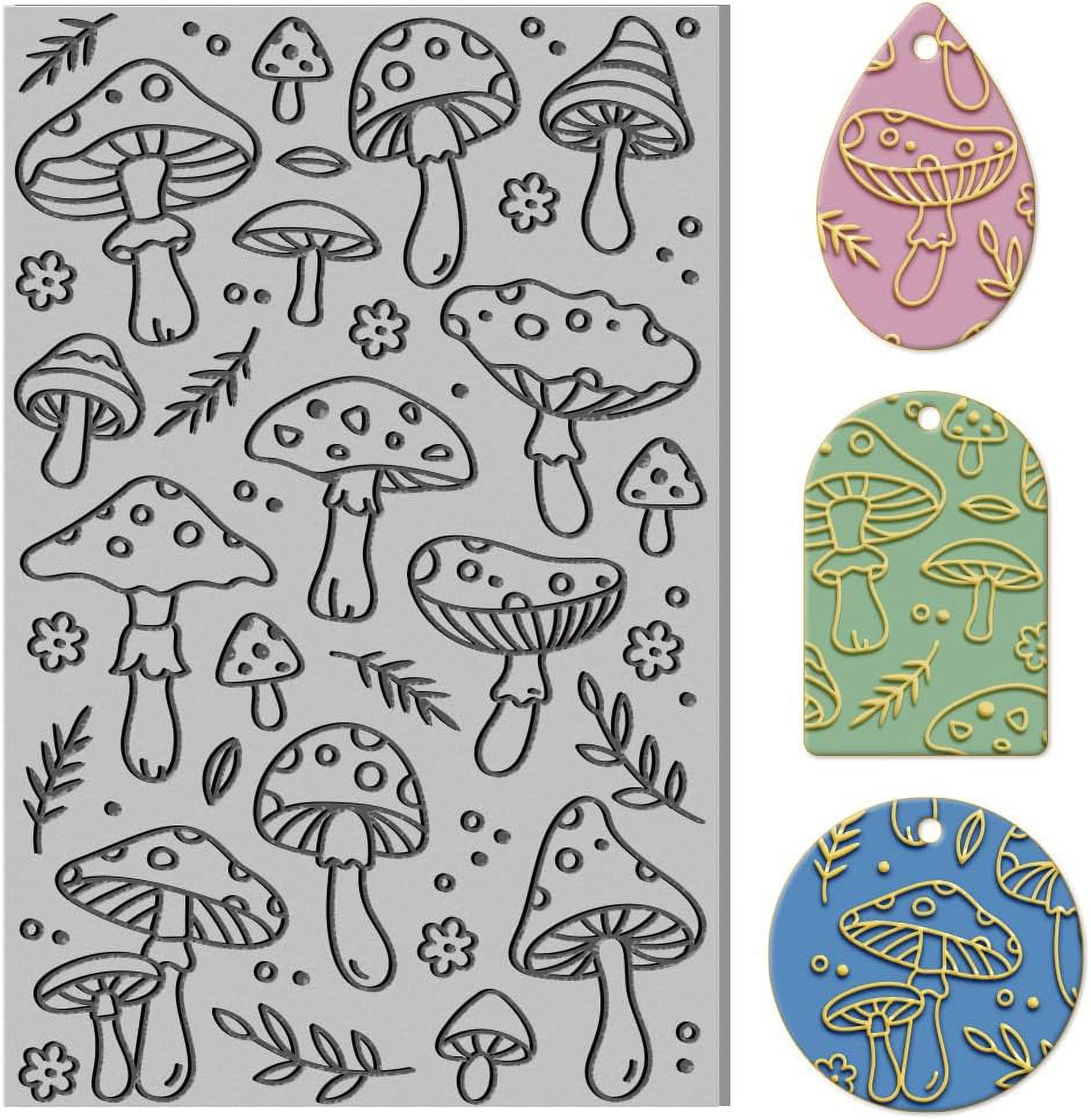 Mushroom Clay Texture Mat Clay Modeling Pattern Pad Texture Sheets for ...