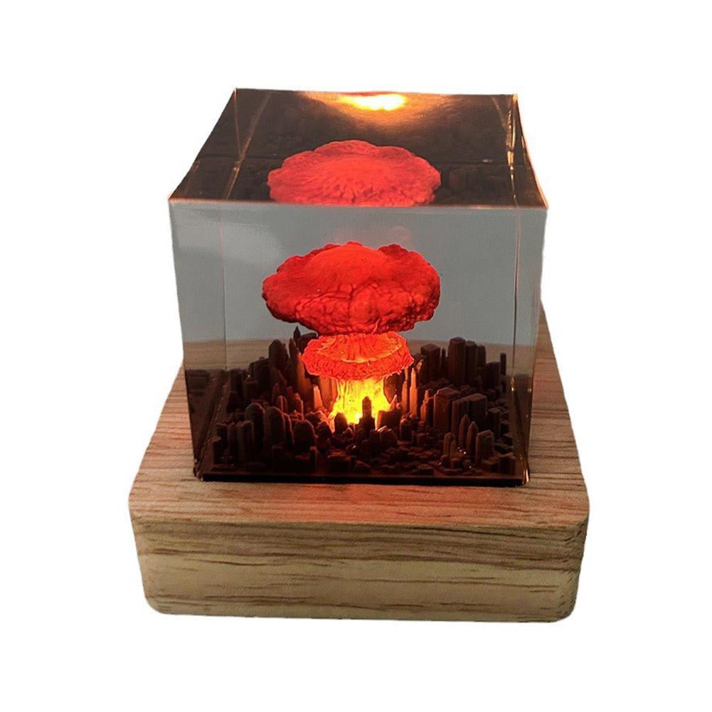 Mushroom Cloud Nuclear Explosion Lamp,Atomic Bomb Model Atmosphere Lamp ...