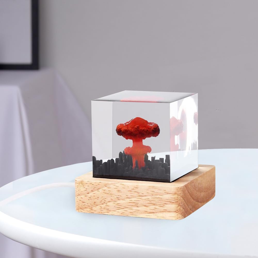 Mushroom Cloud Nuclear Explosion Lamp - Realistic Atomic Nuclear ...