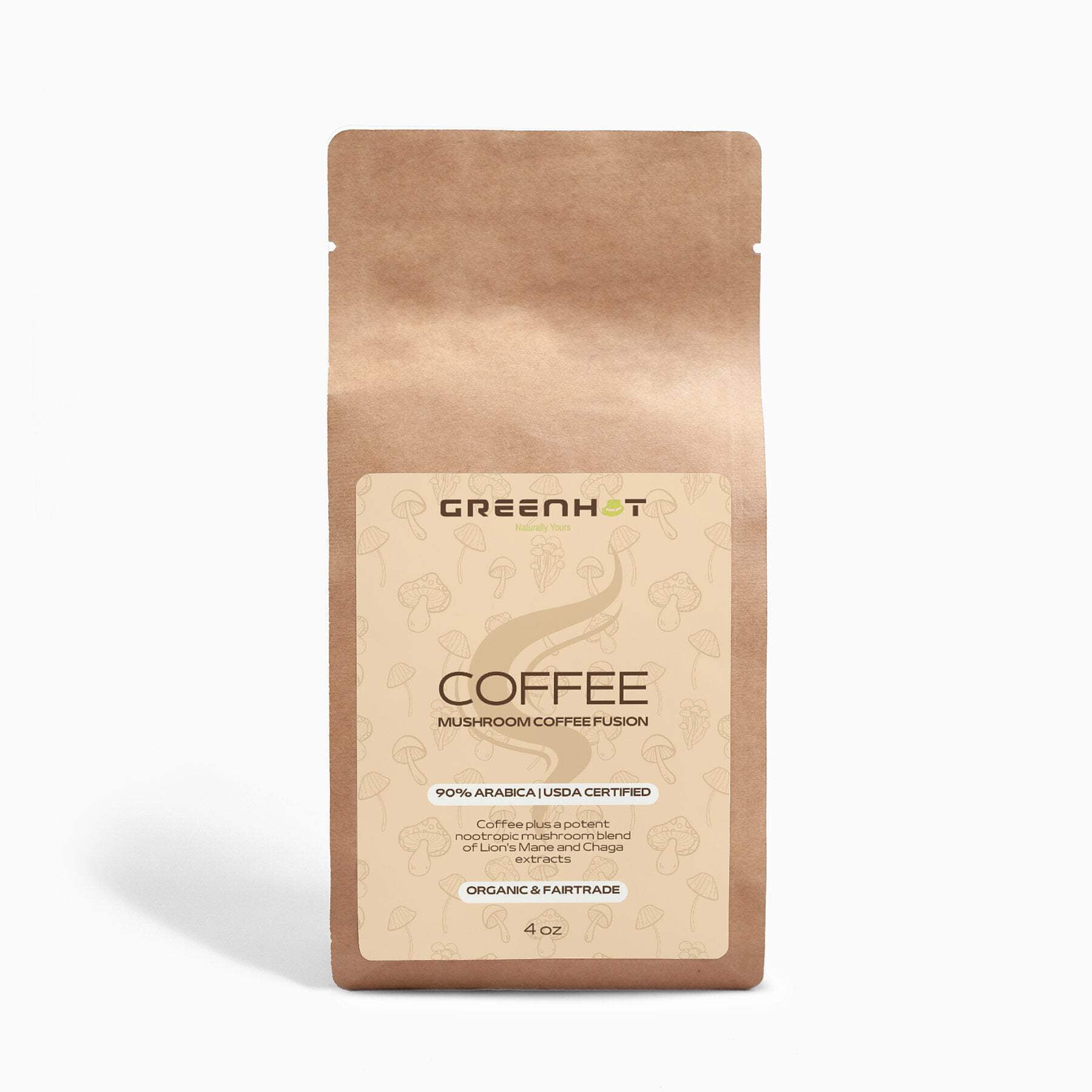 Mushroom Coffee Fusion - Lion’s Mane Chaga 4oz - Walmart.com