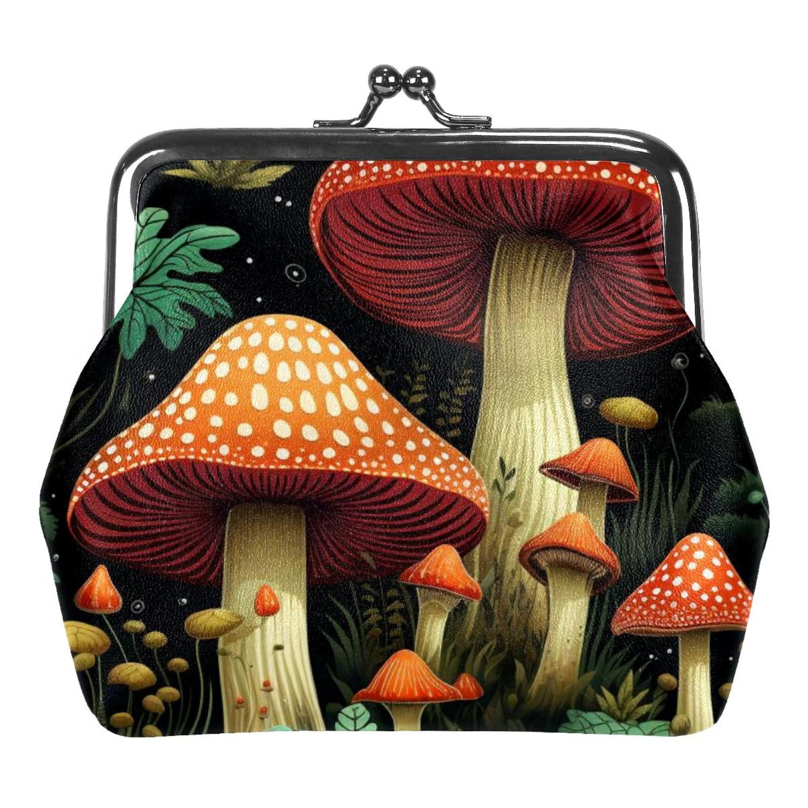 Mushroom Coin Purse, Kiss Lock Coin Purse, Large Capacity Coin Pouch ...