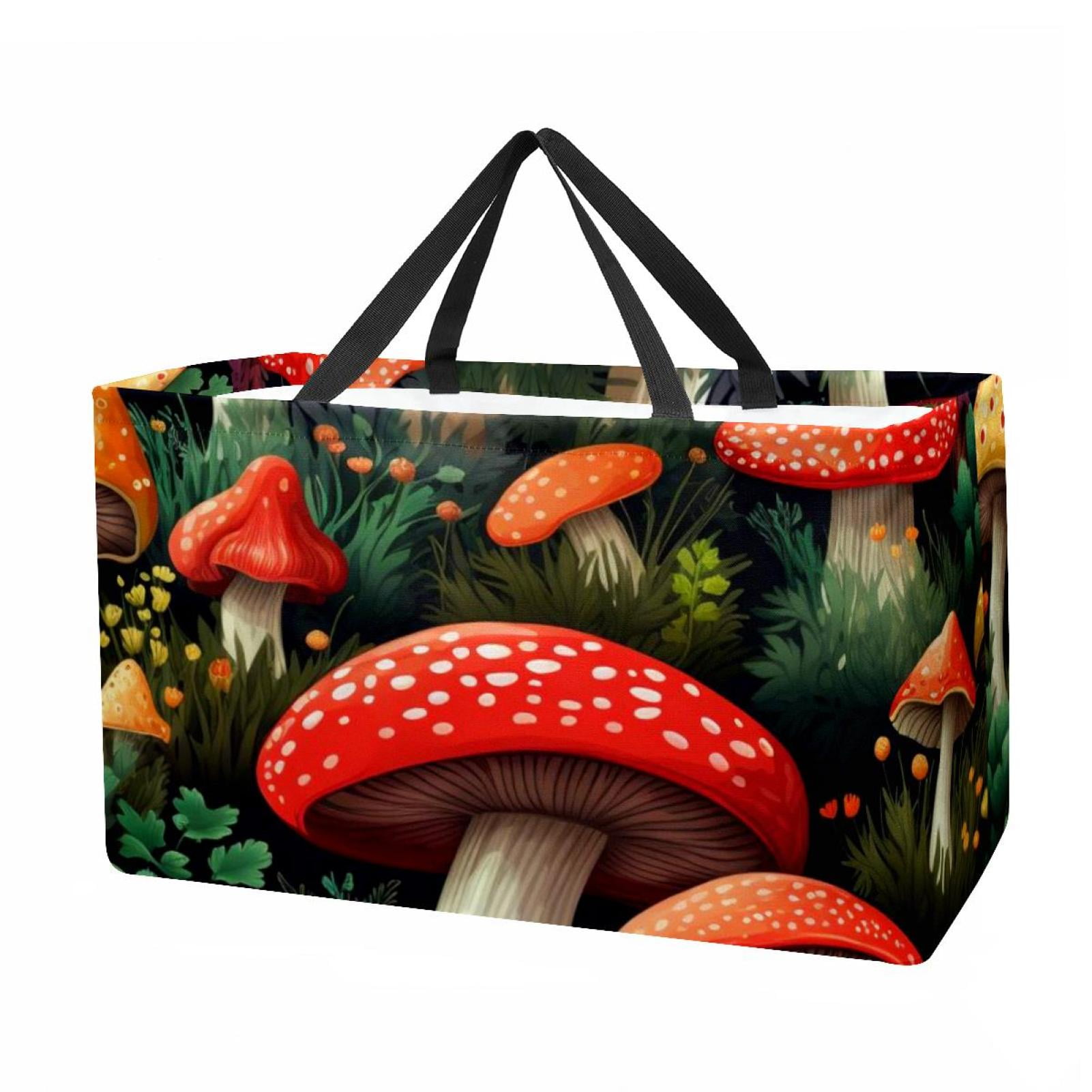 Mushroom Collapsible Oxford Cloth Storage Bin: Reusable, Foldable, and ...