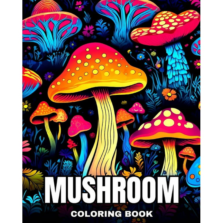 fantasy mushroom coloring pages