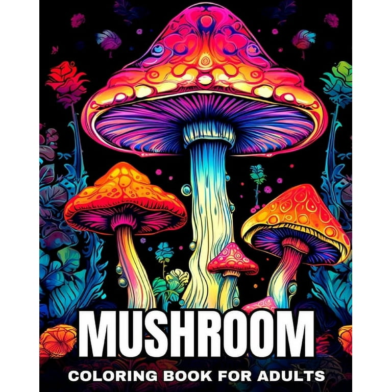psychedelic mushroom coloring pages