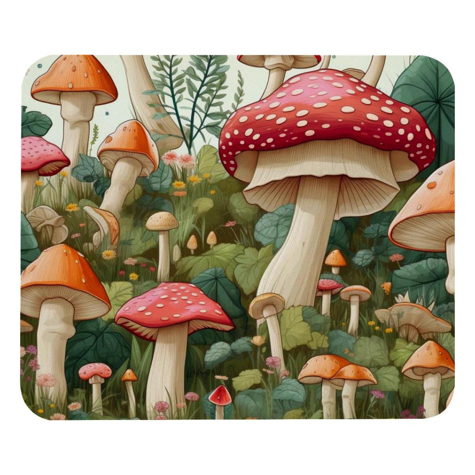 Mushroom Computer Mouse Pad,Rubber Mouse Mat for Gaming, Office, Laptop ...