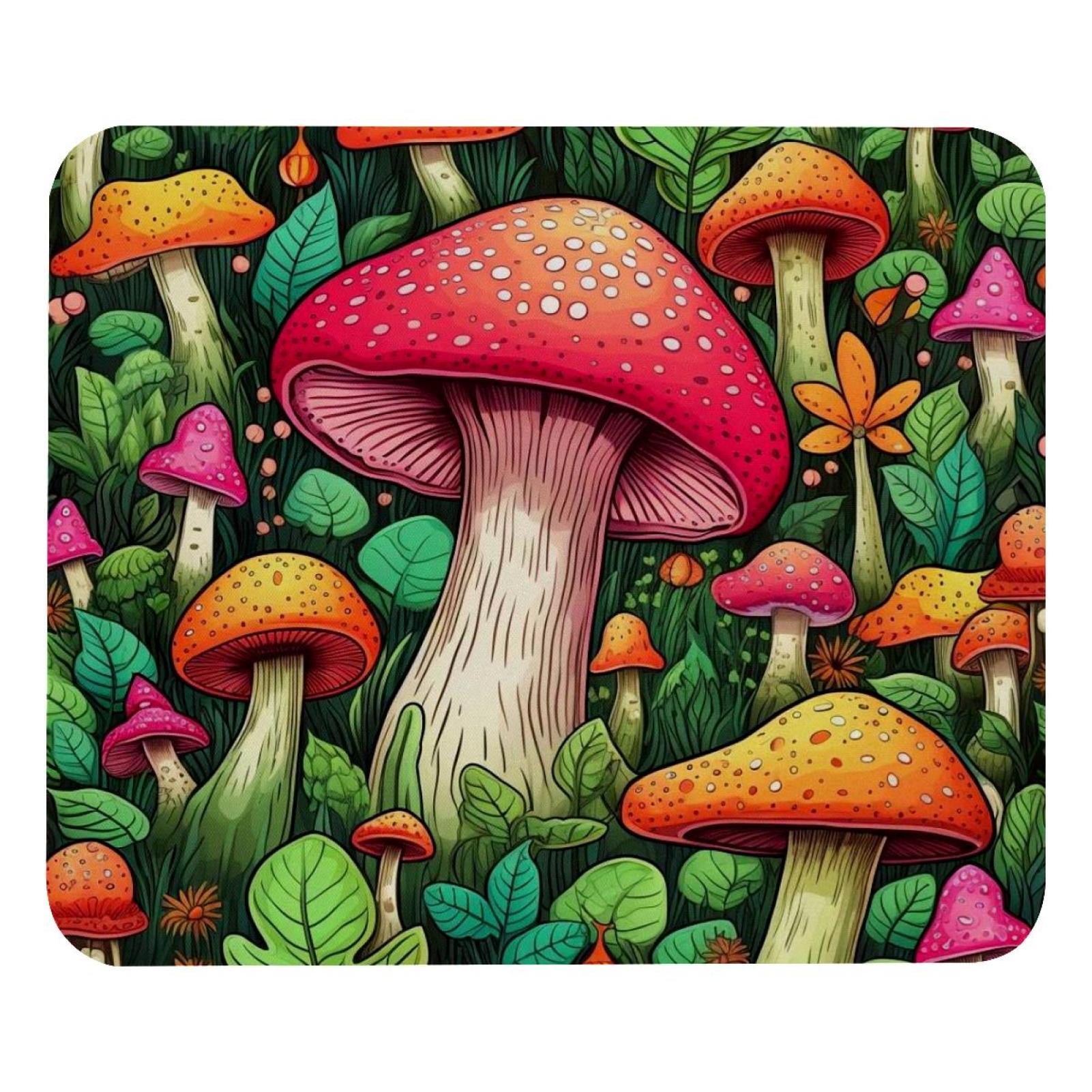 Mushroom Computer Mouse Pad,Rubber Mouse Mat for Gaming, Office, Laptop ...