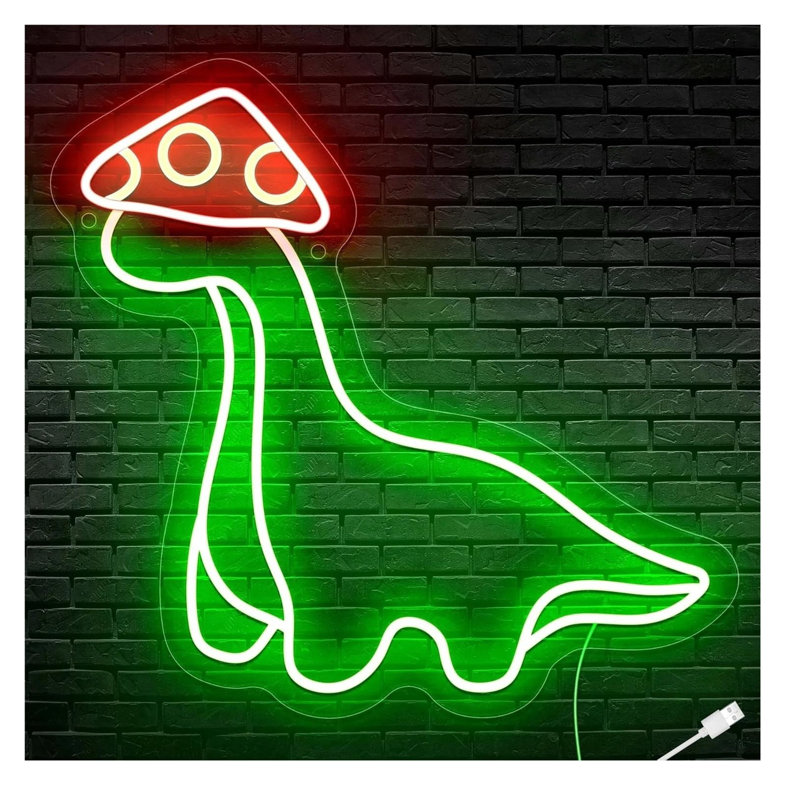 Mushroom Dinosaur Neon Signs Dimmable USB Powered LED Neon Lights For ...