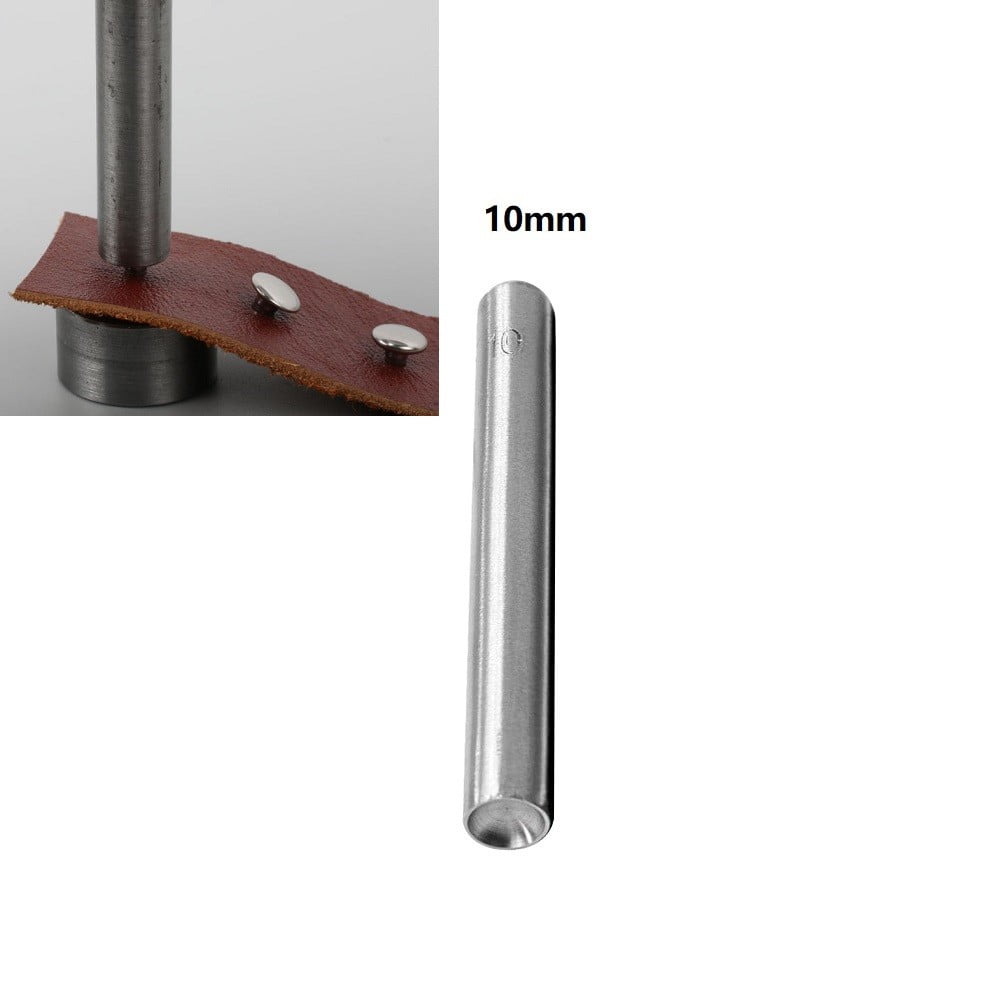 Mushroom Domed Snap Rivet Setting Tool Steel for Spike Studs Punch Hand ...