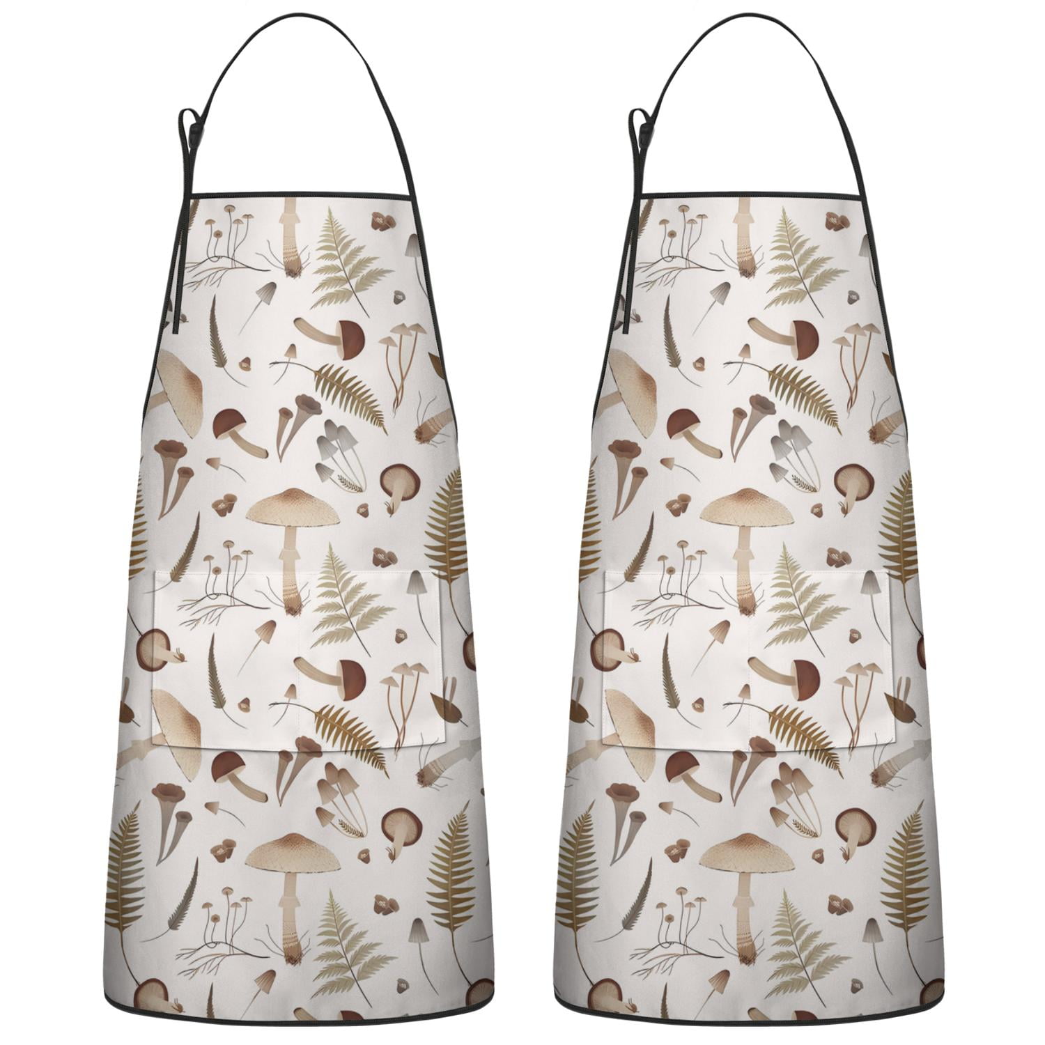 Mushroom Farmhouse Couple Apron with Pocket Chemical Work Apron ...