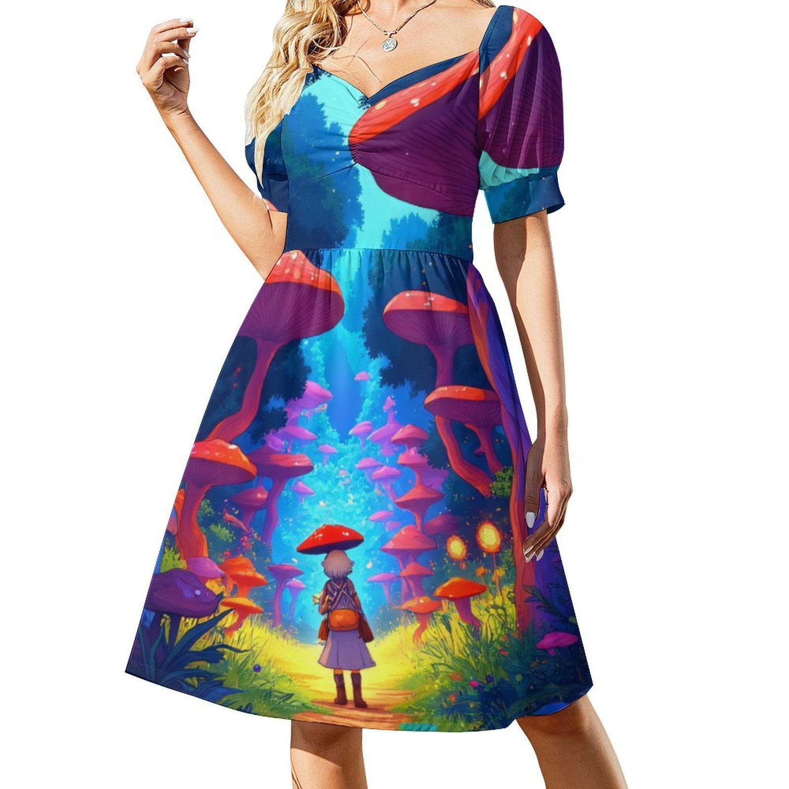 Mushroom Forest Adventure Summer Women's Dress 2025 Elegant Dresses ... Mushroom Forest Adventure Summer Women's Dress 2025 Elegant Dresses ...