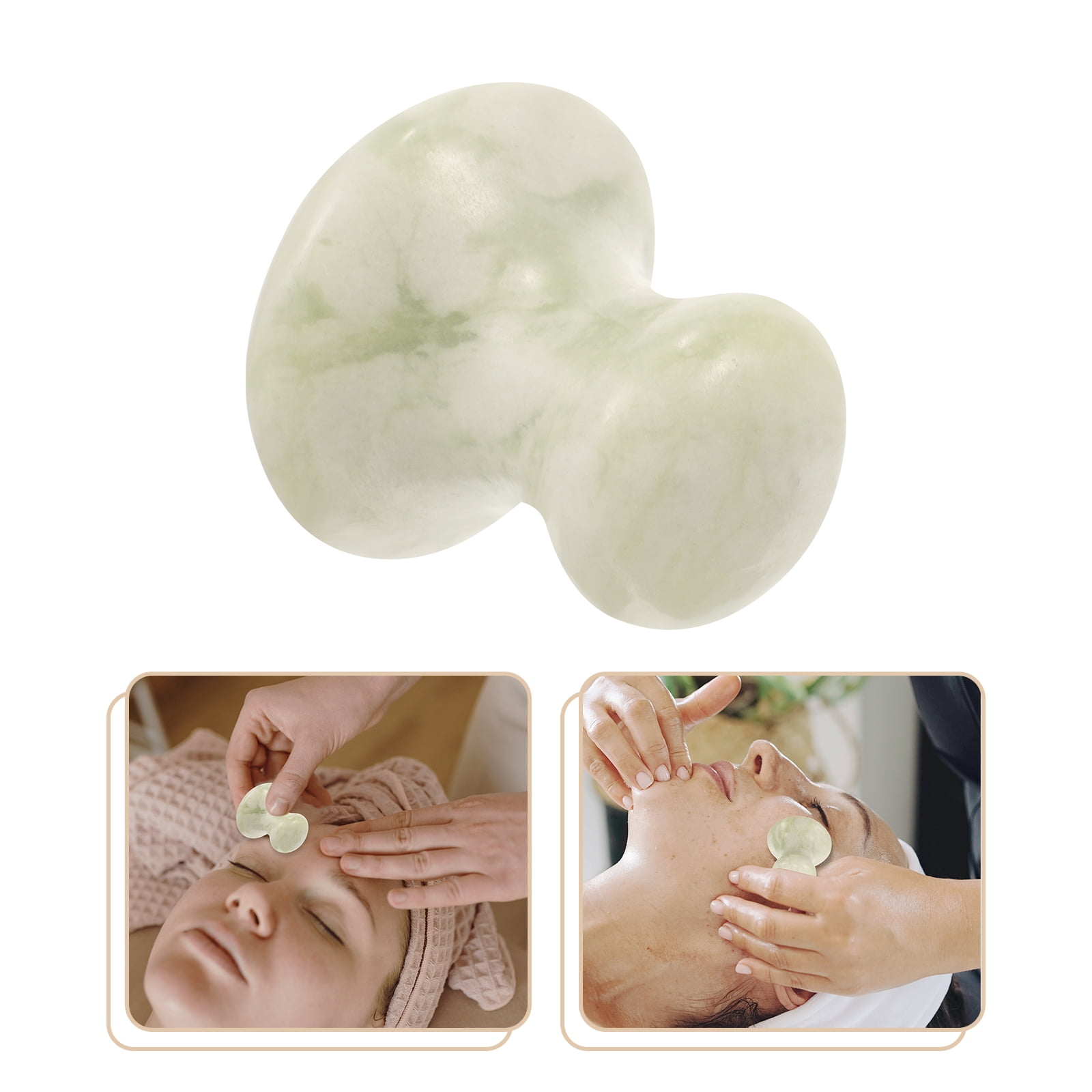 Mushroom Head Facial Massager Facial Massaging Scraping Tool Jade Face ...