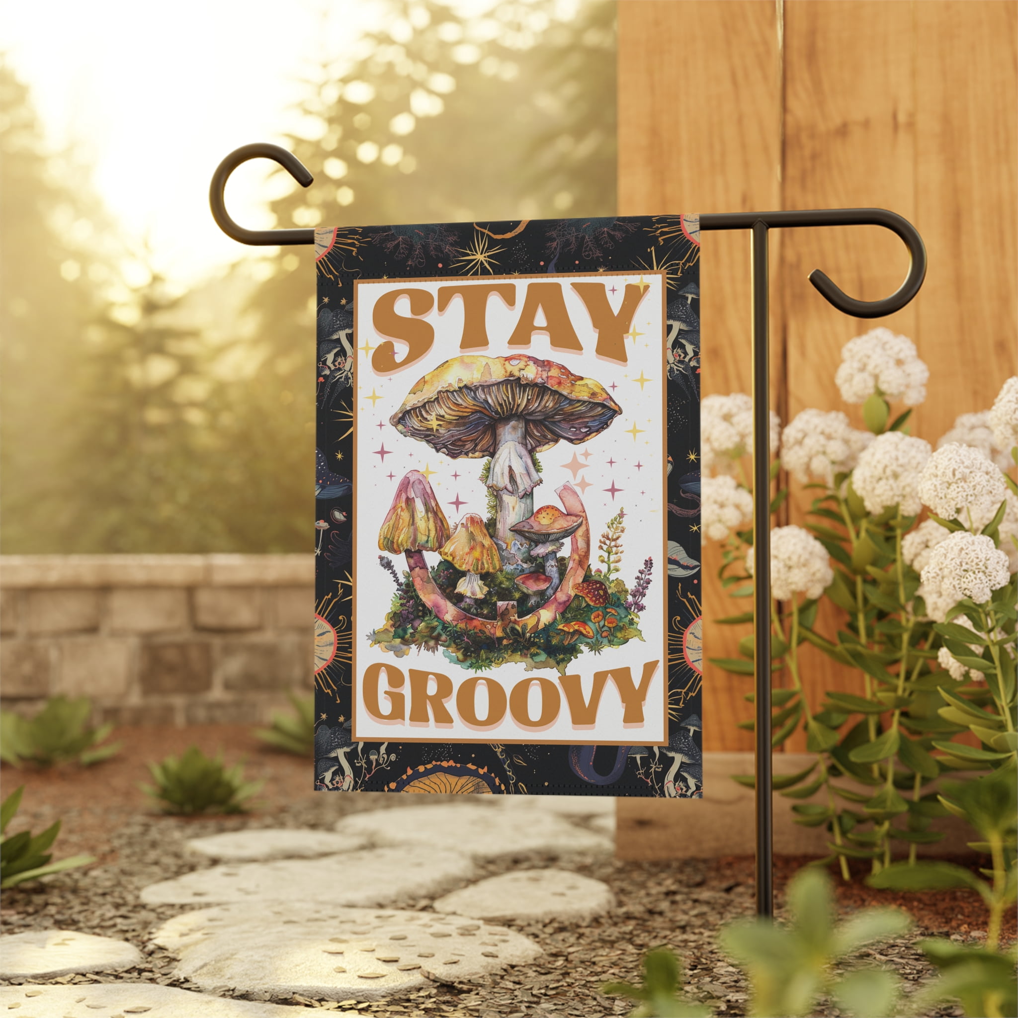 Mushroom Hippie Peace Flag, Peace Sign Flag, Hippie Soul Flag ID-0613 ...
