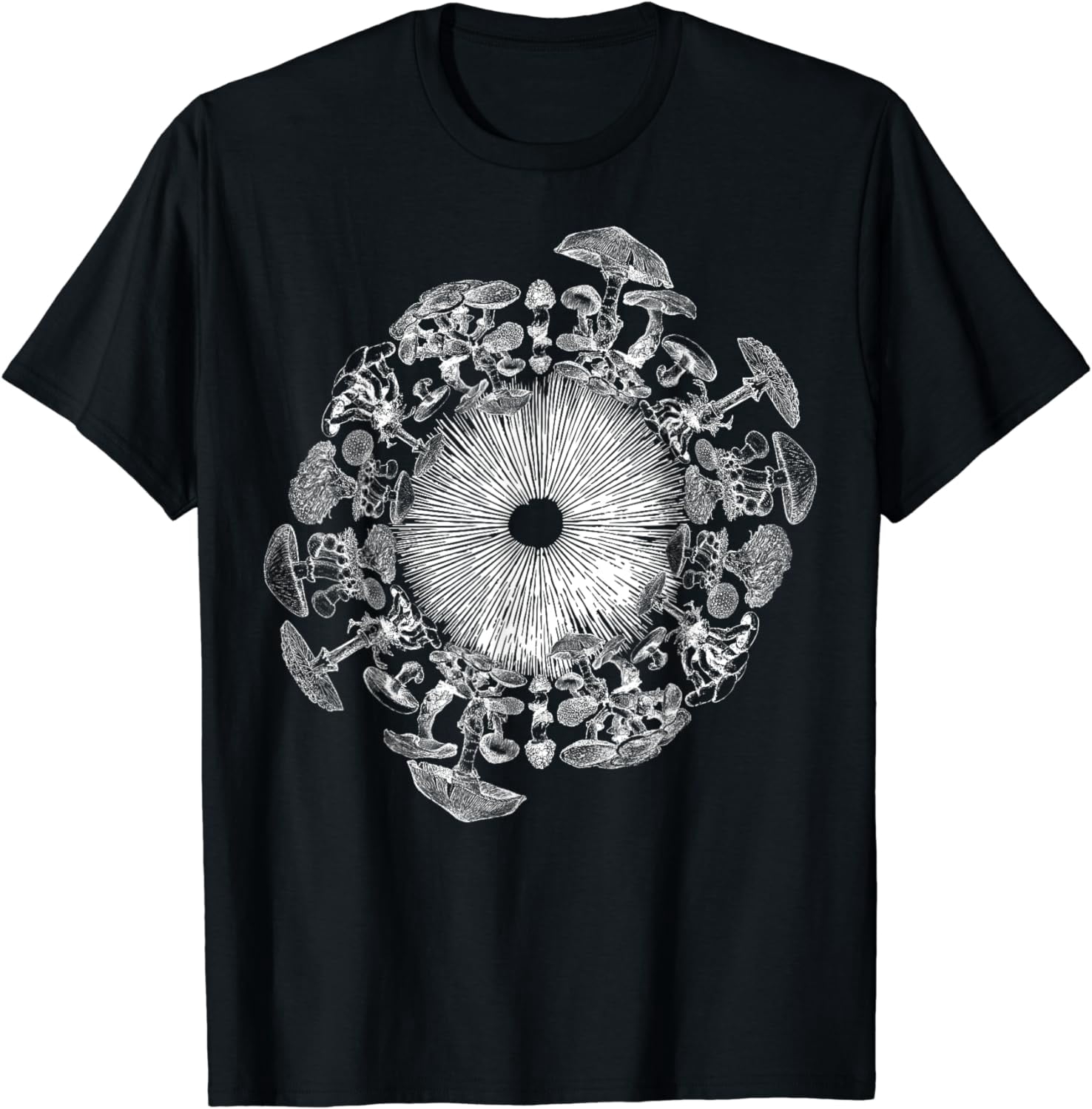 Mushroom Iris Mycology Foraging Mycologist Spore Print T-Shirt ...