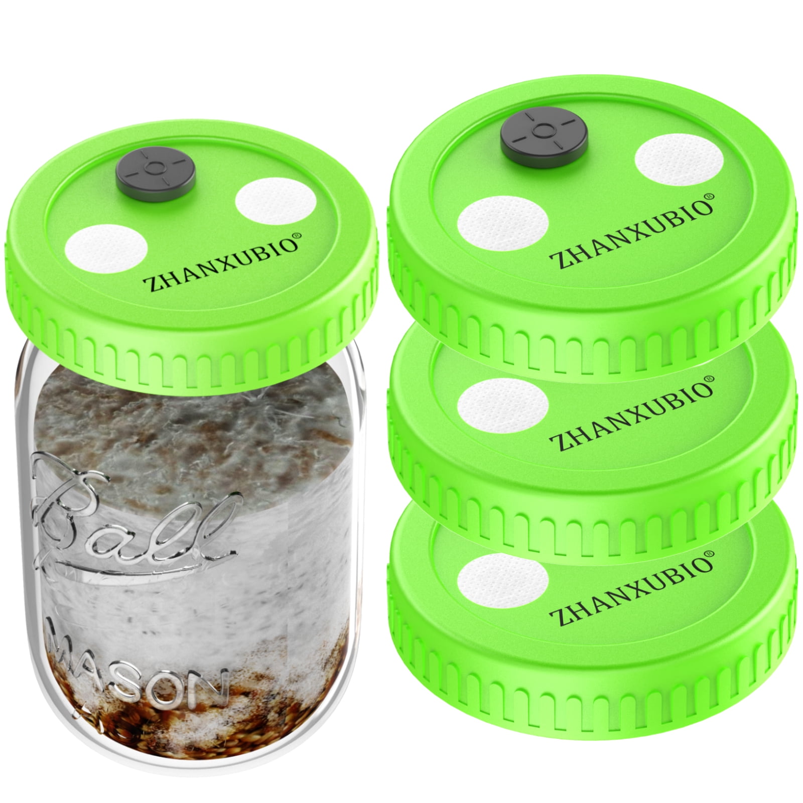 Mushroom Jar Liquid Culture Lid Food Grade Plastic Grain Spawn ...