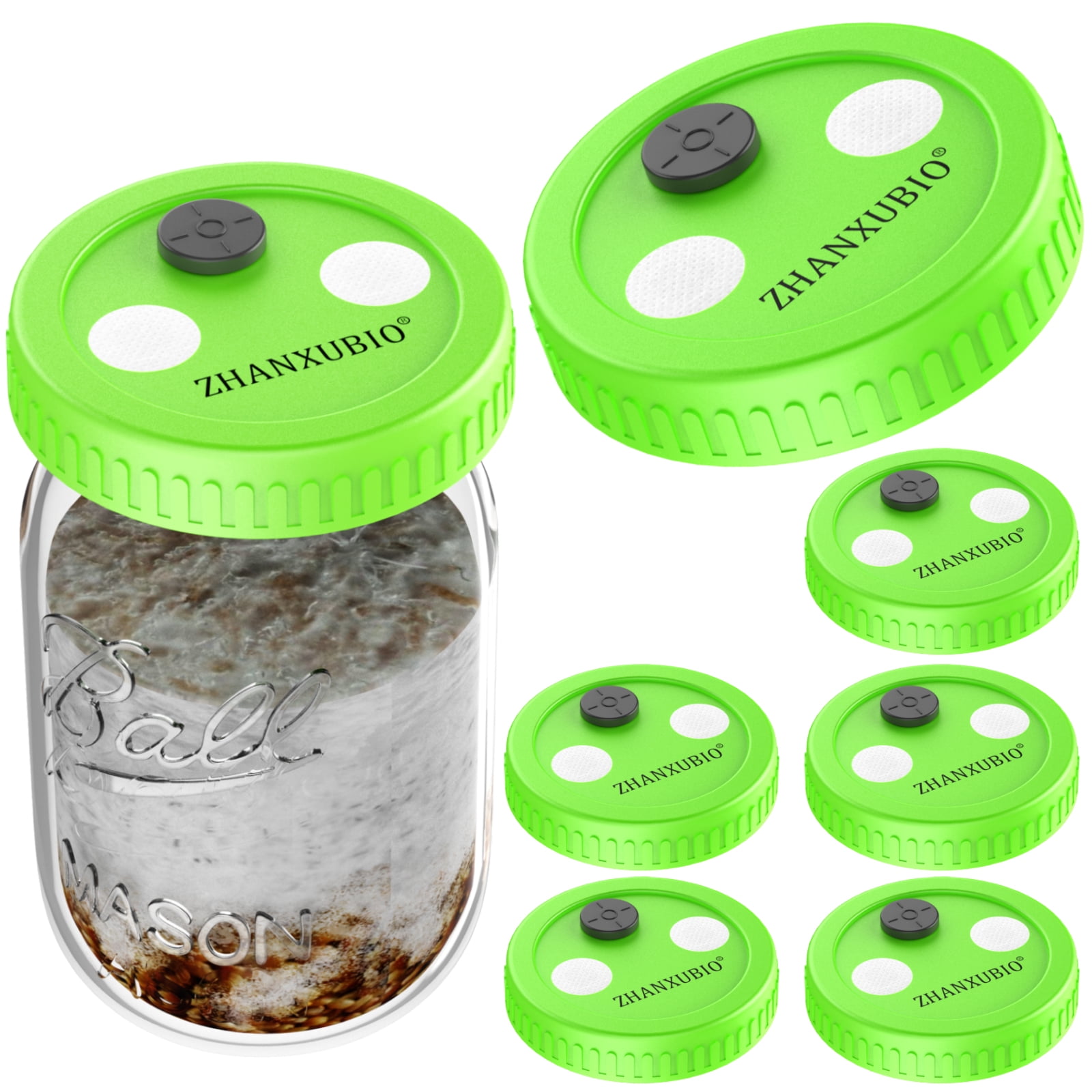 Mushroom Jar Liquid Culture Lid Food Grade Plastic Grain Spawn ...