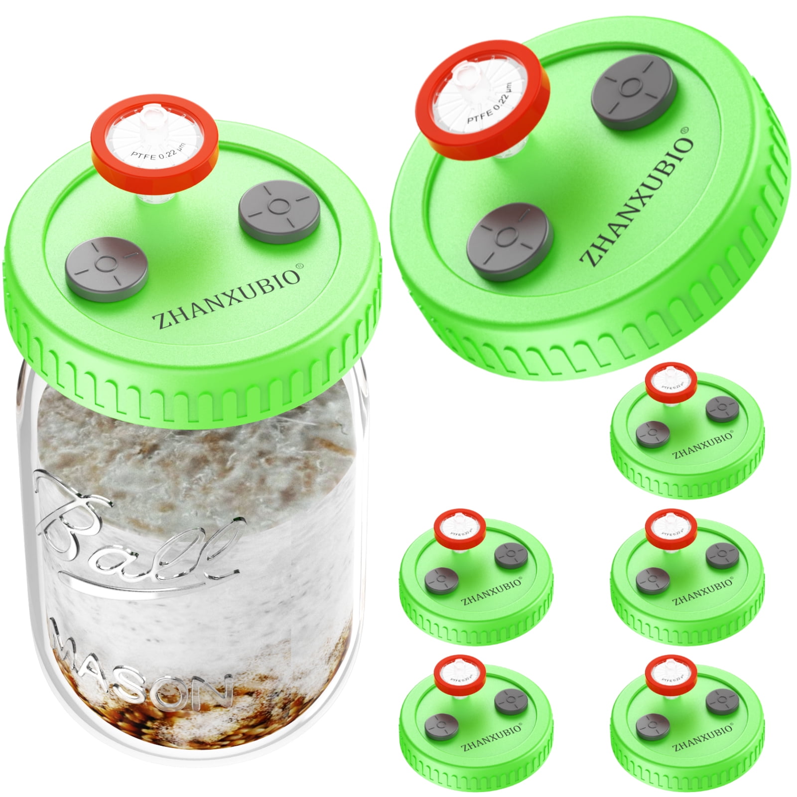 Mushroom Jar Liquid Culture Lid Wide Mouth Regular Mouth Food Grade ...