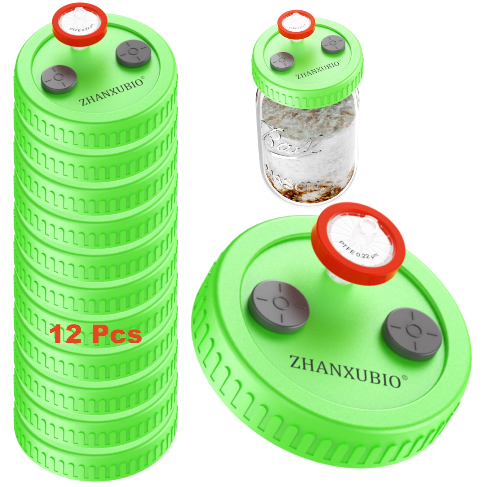 Mushroom Jar Liquid Culture Lid Wide Mouth Regular Mouth Food Grade ...