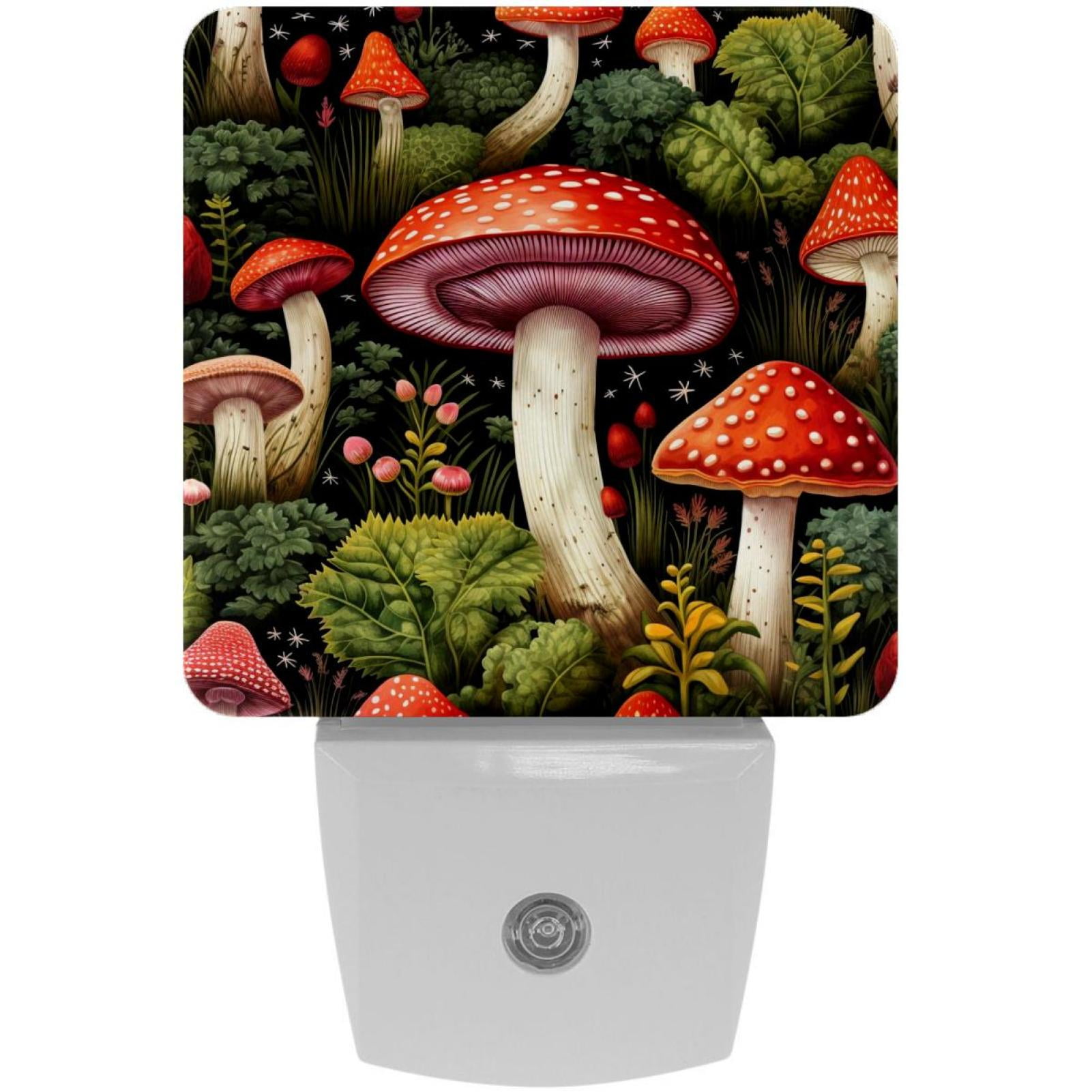 Mushroom LED Square Night Lights - Bedside Lighting Solution for a ...