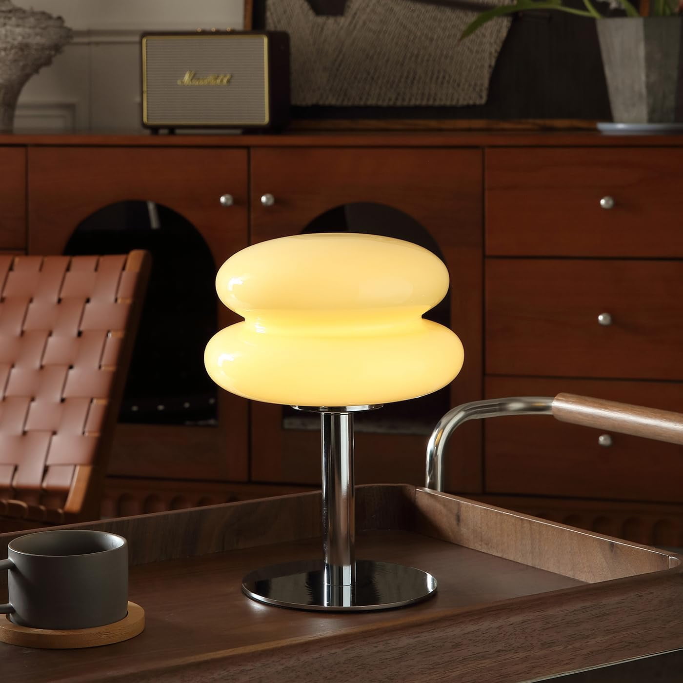 Mushroom Lamp for Bedroom,Mid Century Modern Lamp for Nightstand ...