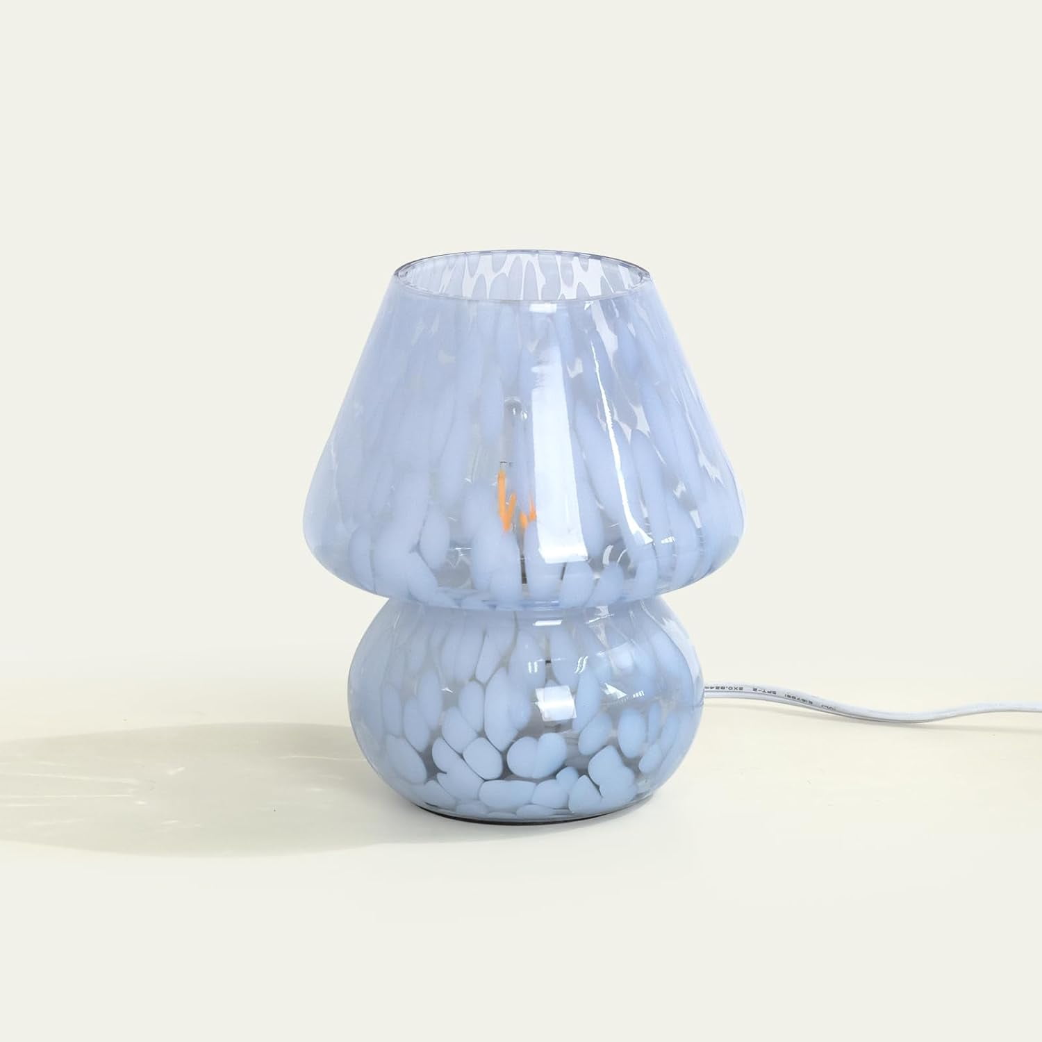 Mushroom Lamp Small Bedside Table Lamp-Nightstand Nightlight Dimmable ...