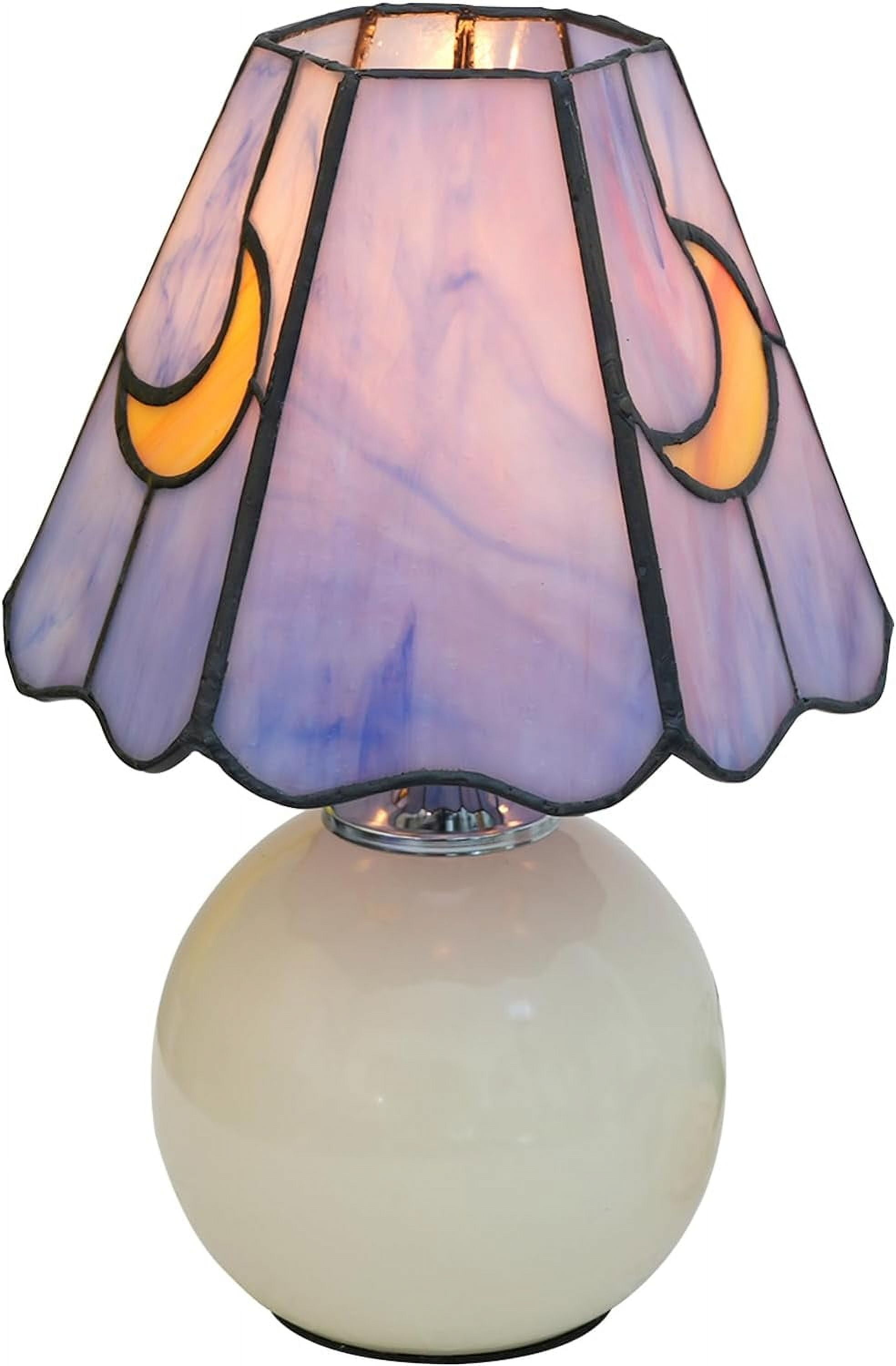 Mushroom Lamp Stained Glass Lamp Moon Lamp Bedside Table Lamp Night ...
