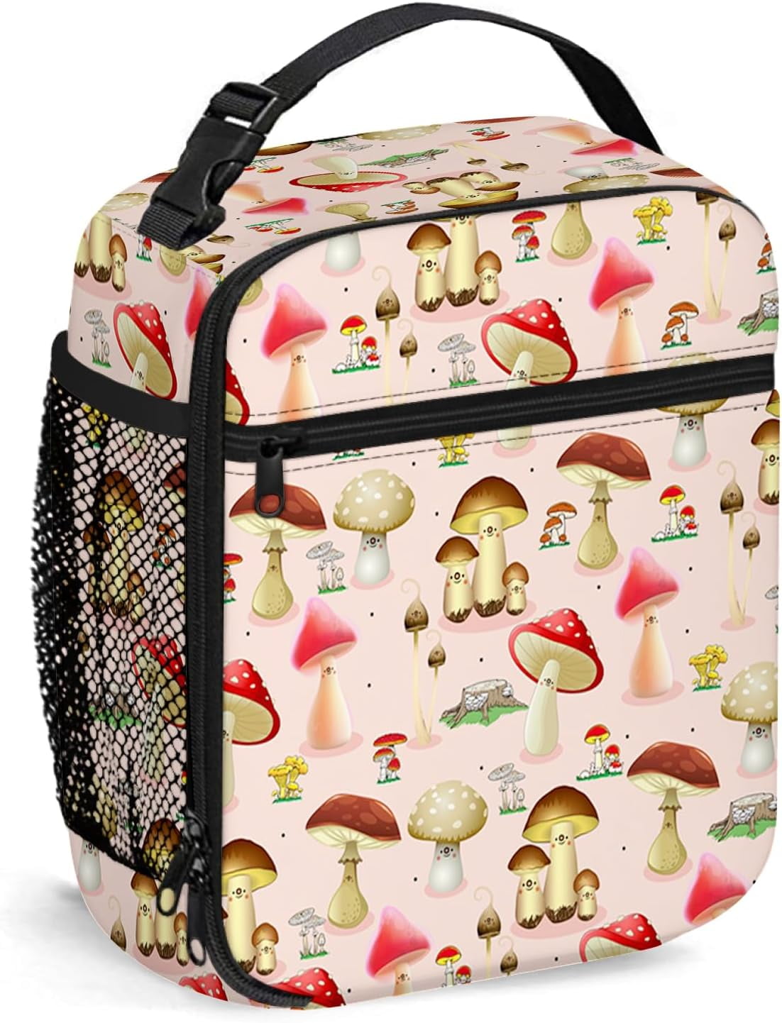 Mushroom Lunch Bag,Cute Mushroom Head,Lunch Box Insulated Meal Bag Food ...