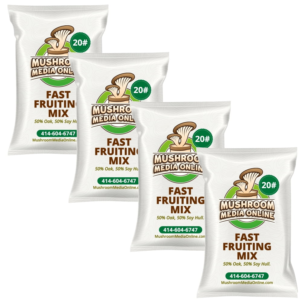 Mushroom Media Online Fast Fruiting Masters Mix (50% Oak/50% Soy Hull ...
