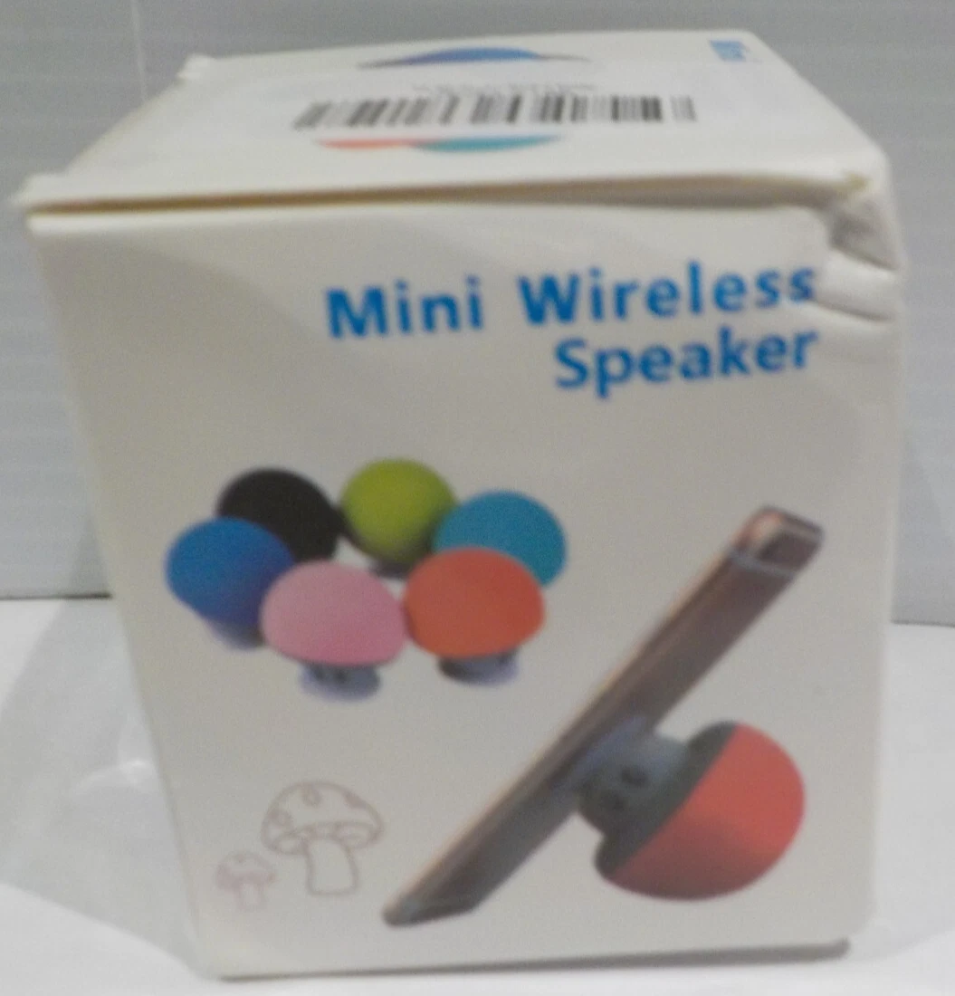 Mushroom Mini Wireless Speaker Pink Silcone Sucker Usb Bt Wireless 2024 ...