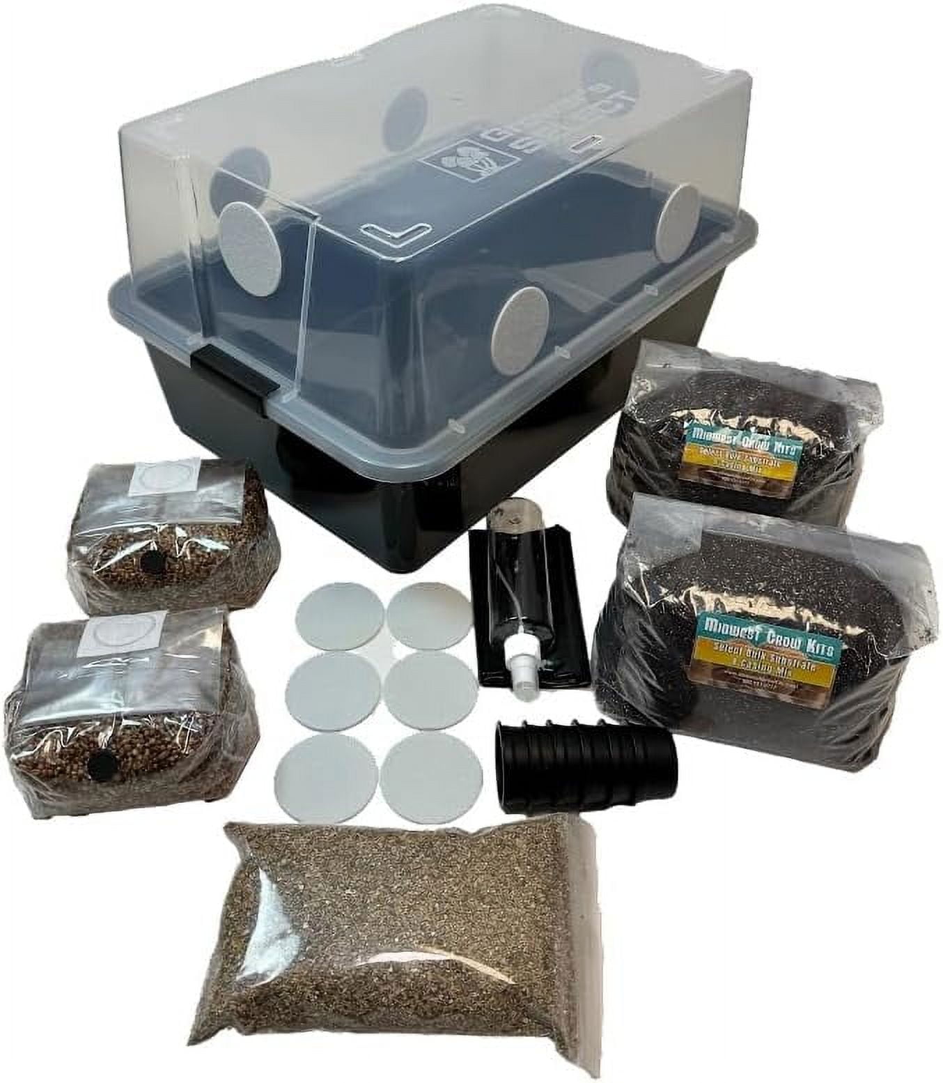 Mushroom Monotub LARGE 66Q Grow Kit | Complete Mushroom Grow Kit | For ...