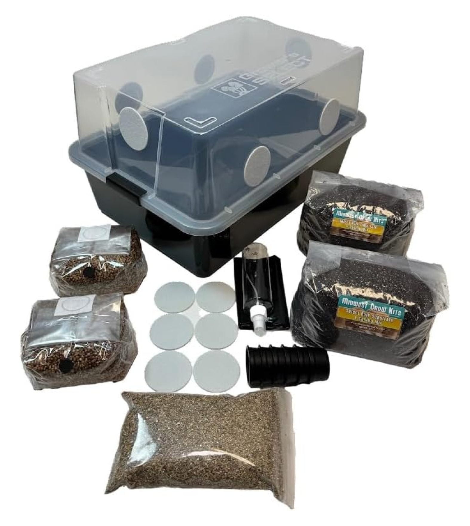 Mushroom Monotub LARGE 66Q Grow Kit | Complete Mushroom Grow Kit | For ...