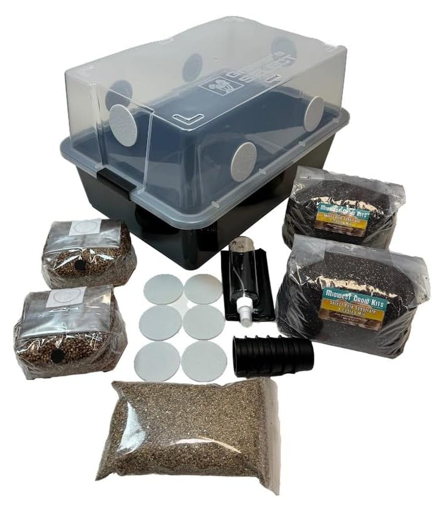 Mushroom Monotub LARGE 66Q Grow Kit | Complete Mushroom Grow Kit | For ...