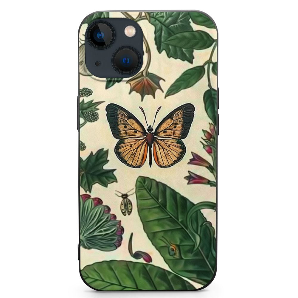 Mushroom Moth Herb Aesthetic Case Compatible with iPhone 13 Pro Max, Vintage Cottagecore ...