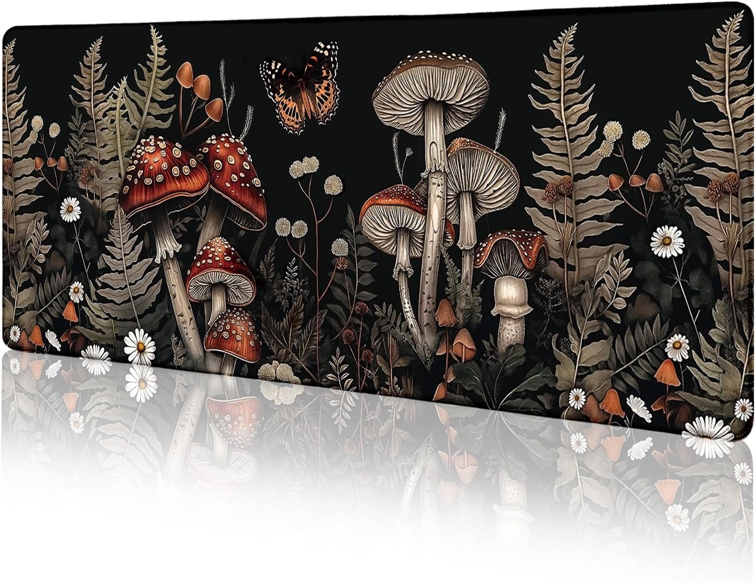 Mushroom Mouse Pad Large Desk Mat, Extra Large Gaming Computer Mousepad ...