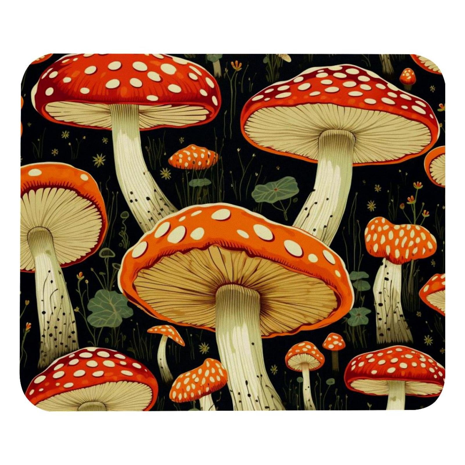 Mushroom Mouse Pad, Rubber Base Computer Mouse Pads for Wireless Mouse ...